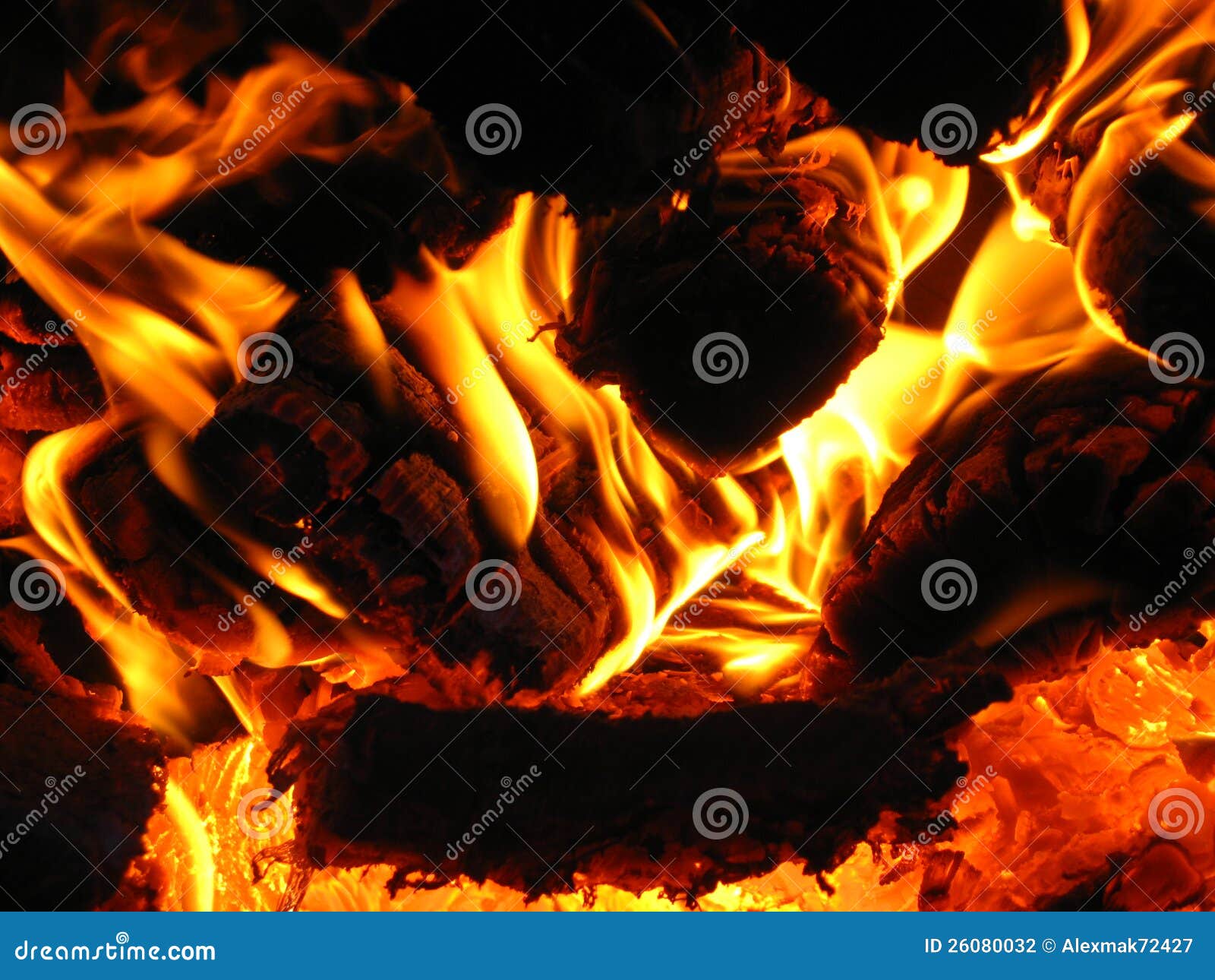 Fire Wood Burning in the Furnace Stock Photo - Image of effect ...