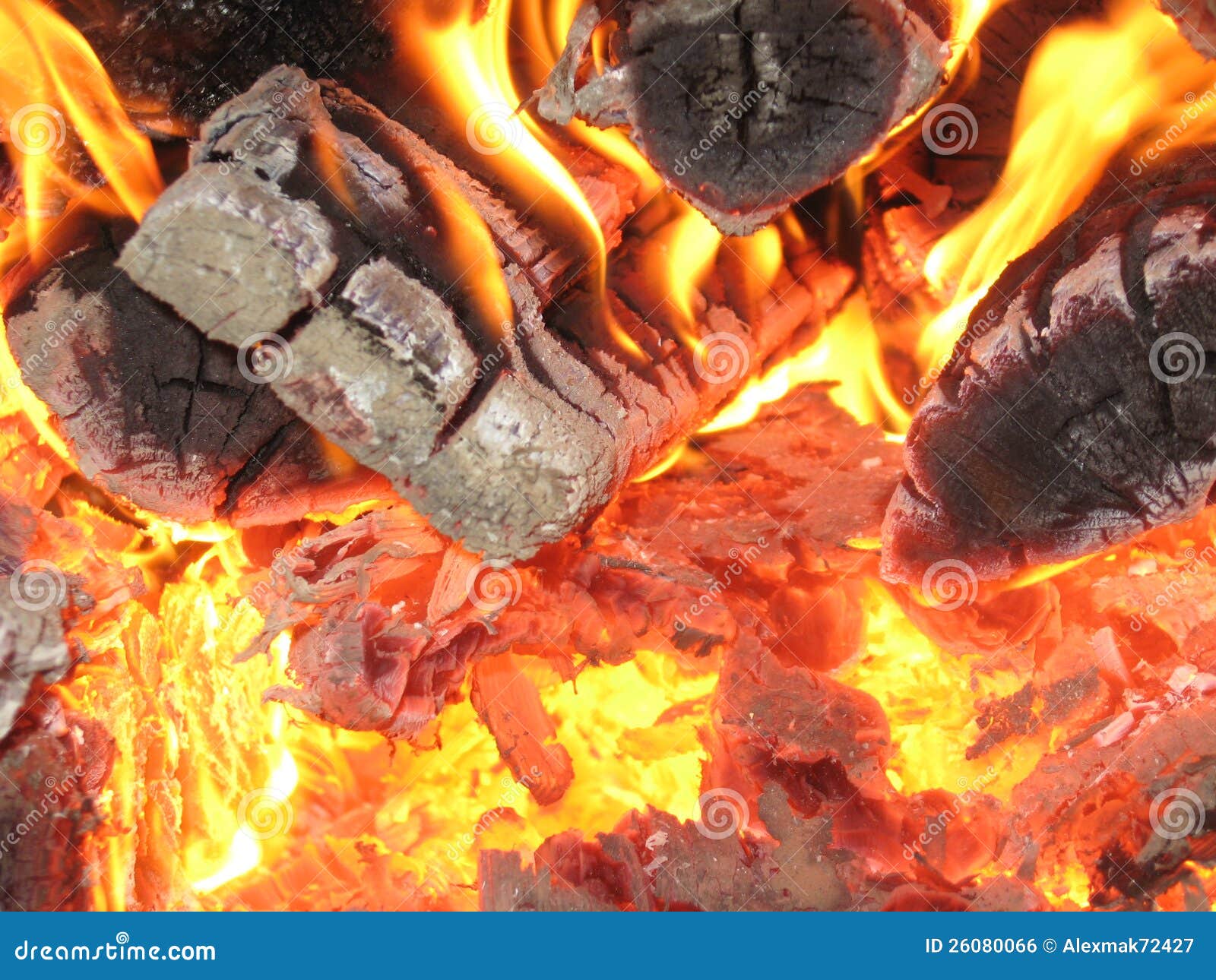 Fire Wood Burning in the Furnace Stock Photo - Image of abstraction ...