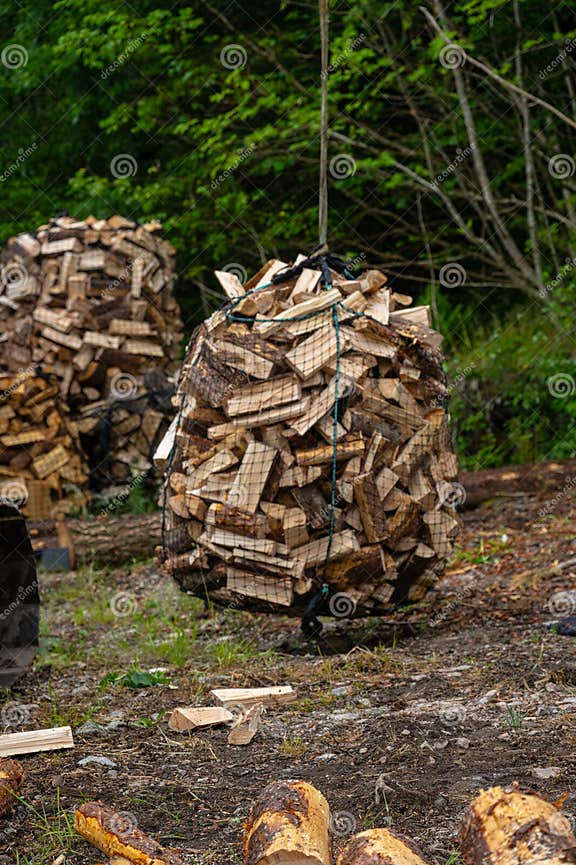 Fire Wood Packed in Sacks on PalletsFire Wood Packed in Sacks on ...