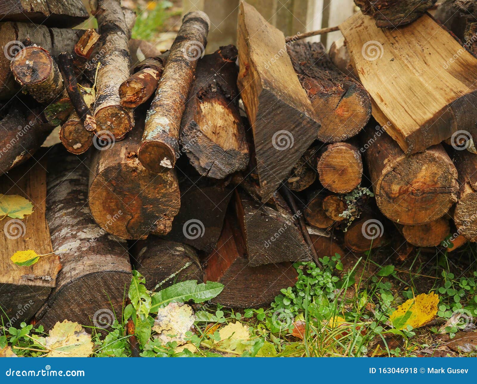 Fire Wood Stack Texture Background. Stock Photo - Image of circle ...