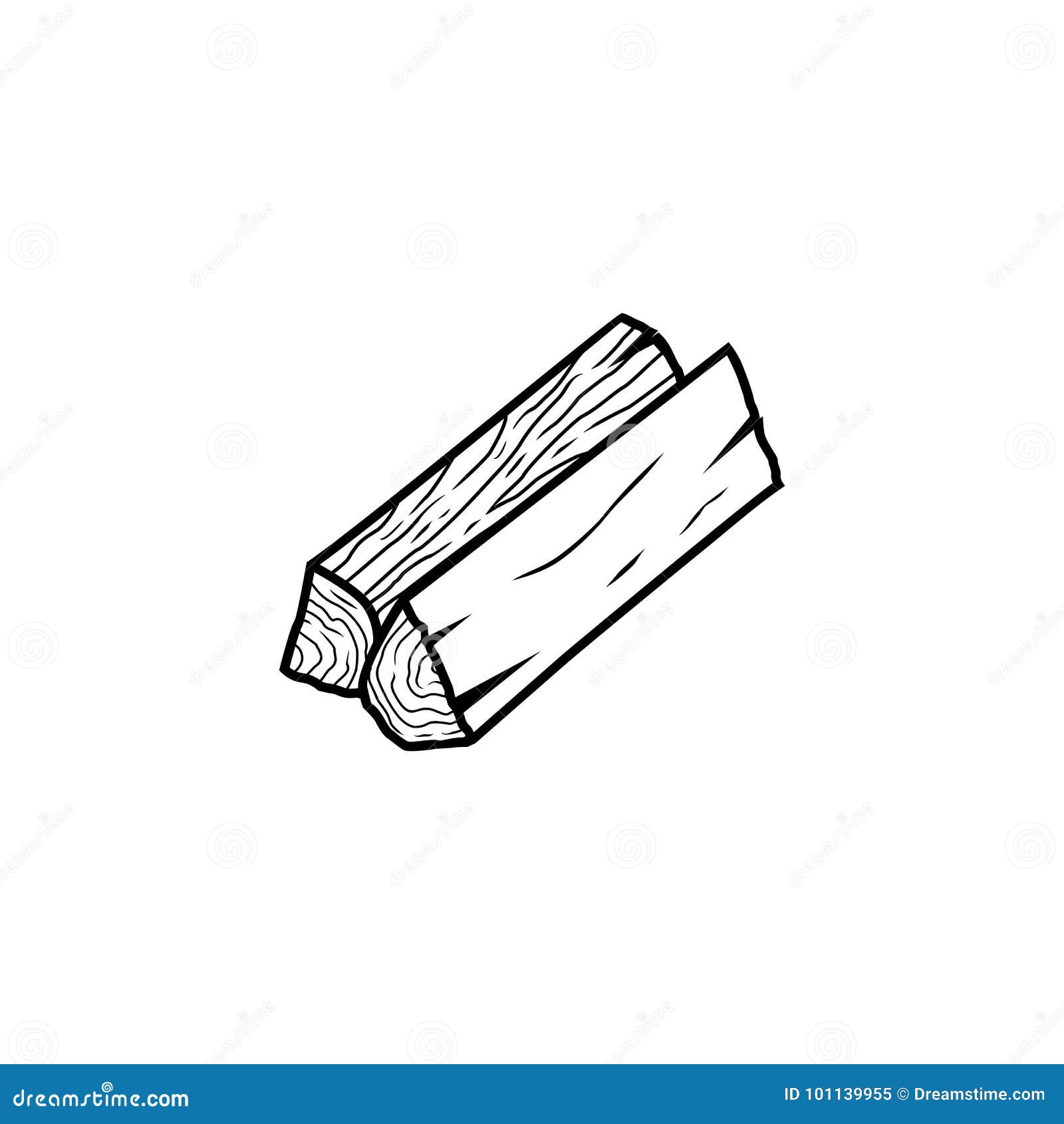 Fire Wood vector stock vector. Illustration of detailed - 101139955