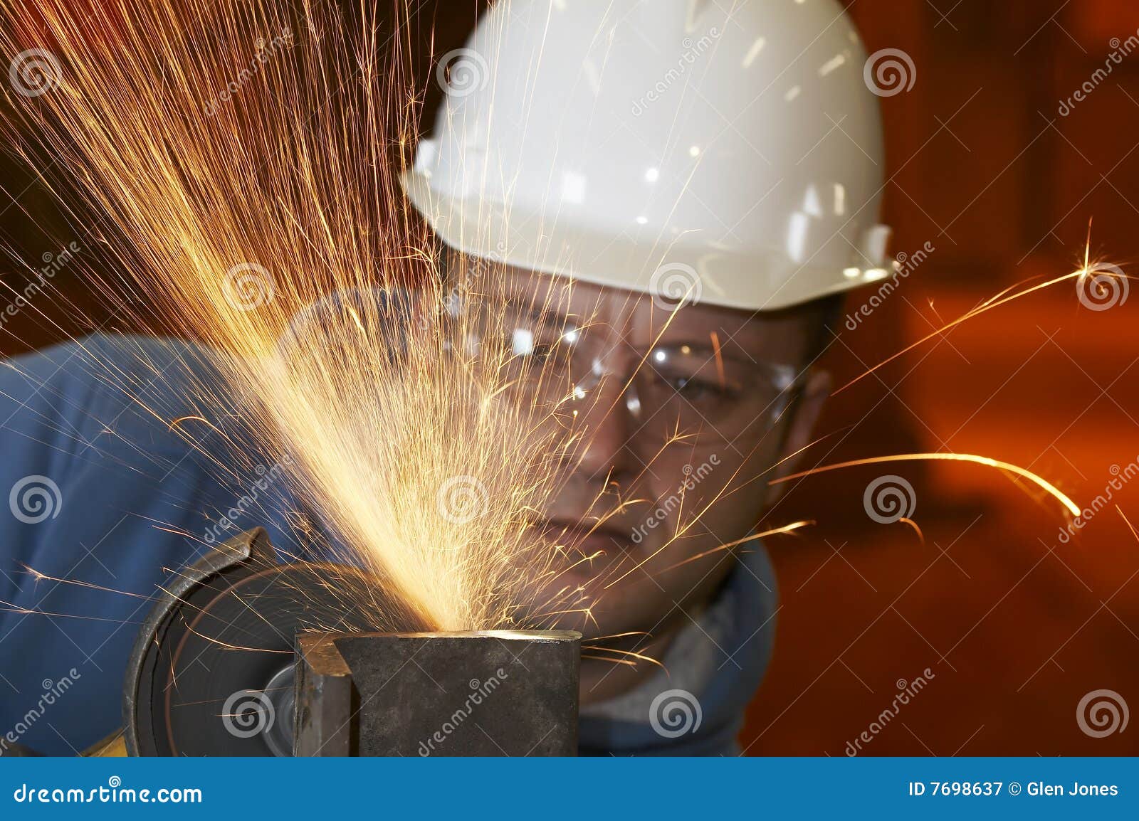 Fire work stock image. Image of fabricate, workplace, steel - 7698637