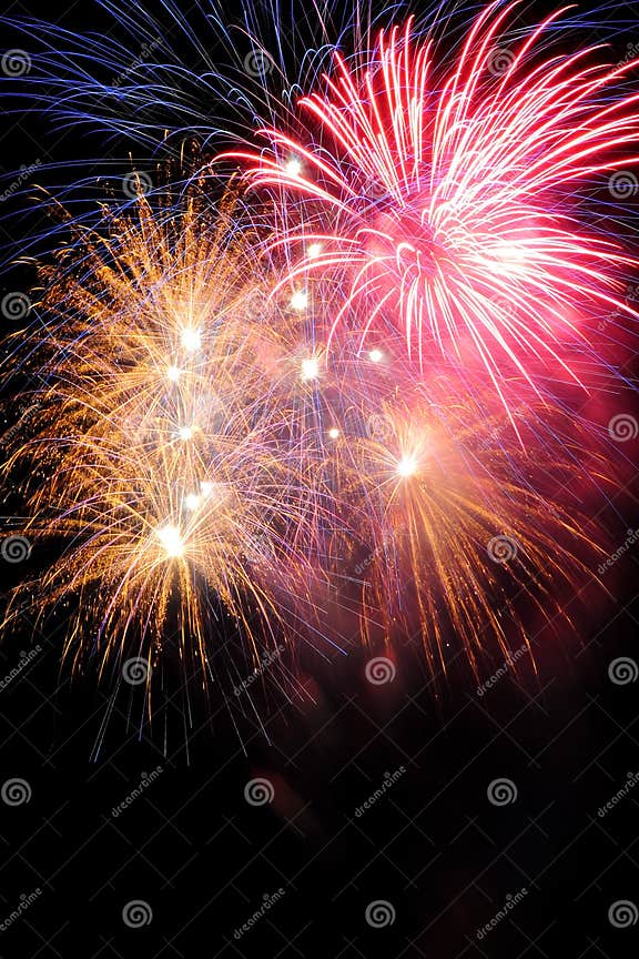 Fire Work for Celebrate Season Stock Image - Image of burst, fourth ...