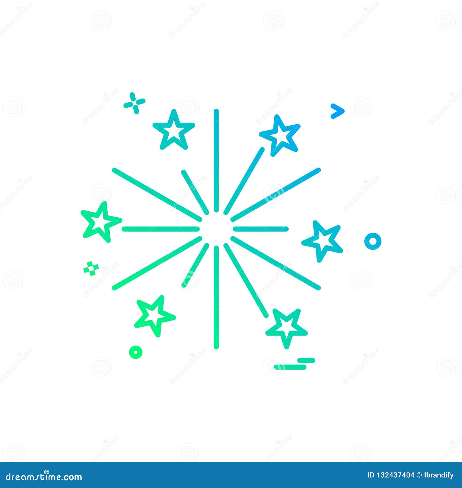 Fire Work Icon Vector Design Stock Vector - Illustration of element ...
