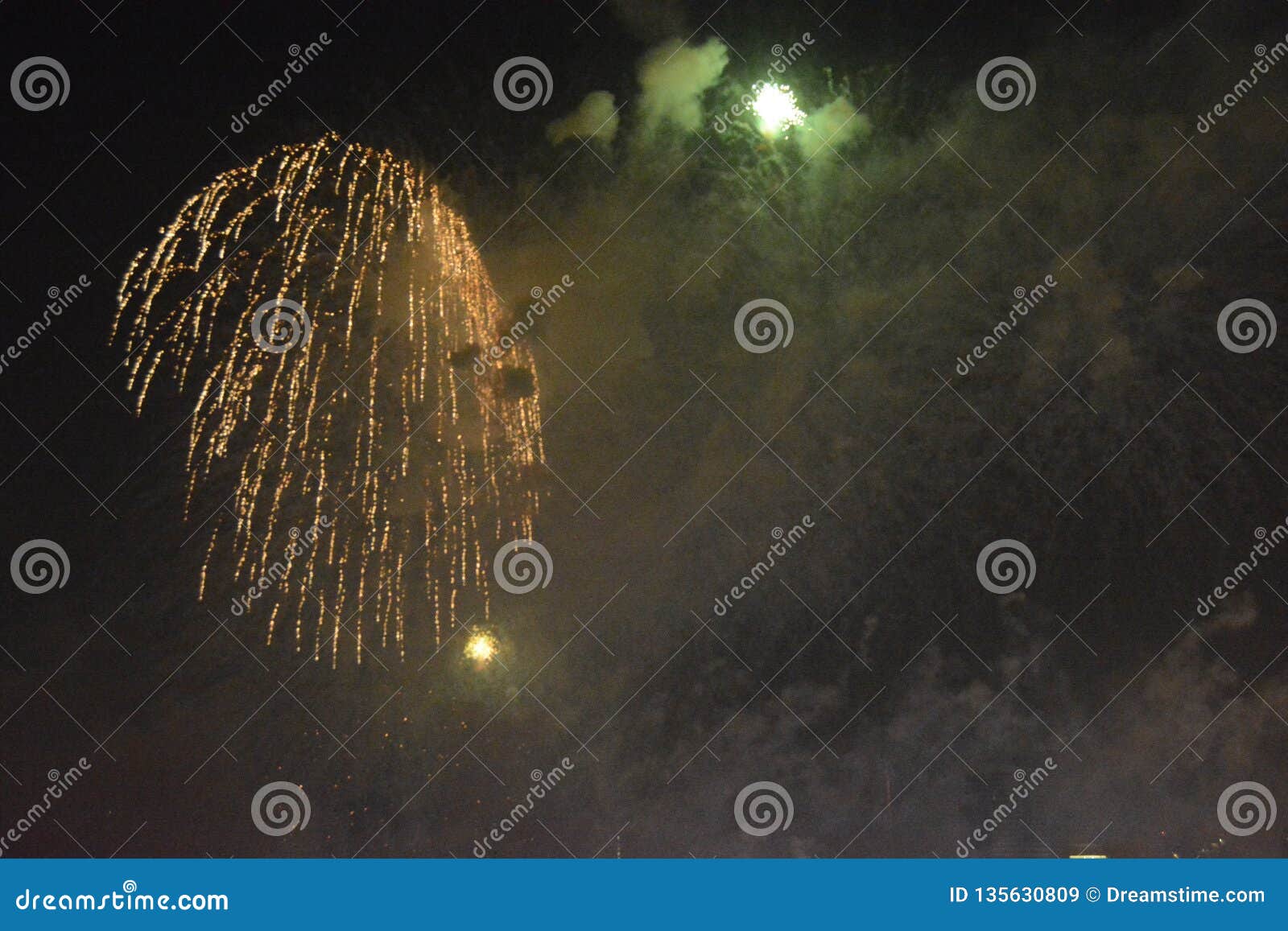Fire work rain stock image. Image of rain, work, celebrating - 135630809