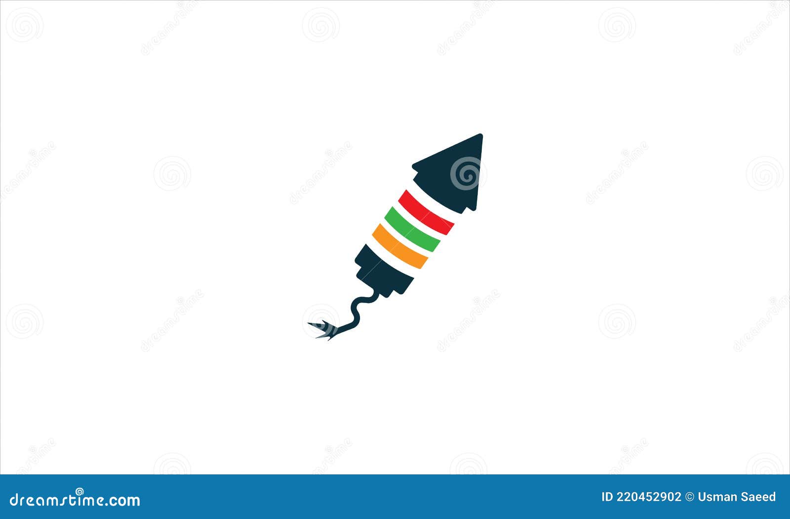 Fire Work Rocket Icon Logo Design Illustration Stock Vector ...