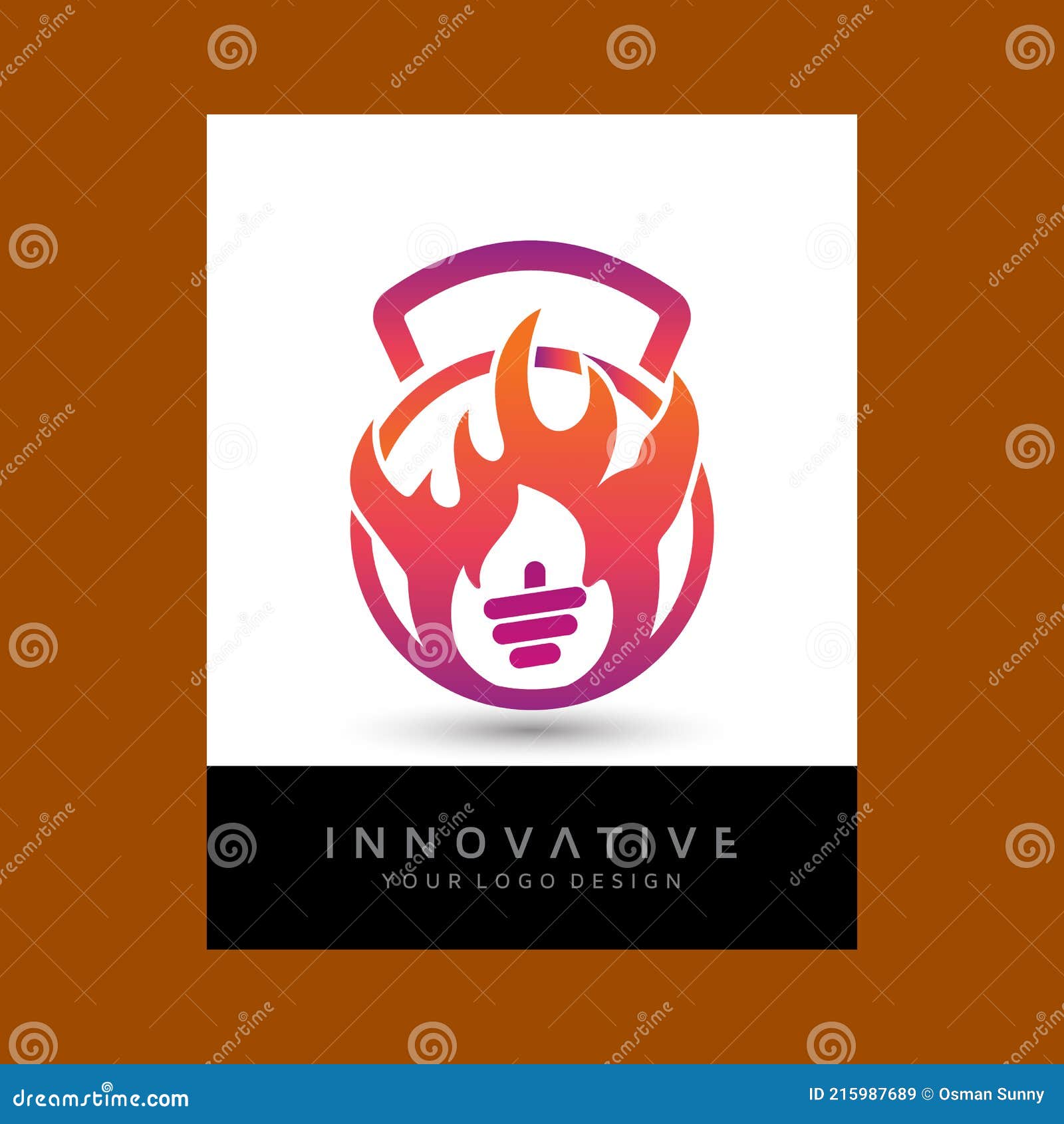 Fire Workout Program Logo Design . Modern Vector Logo Design Template ...