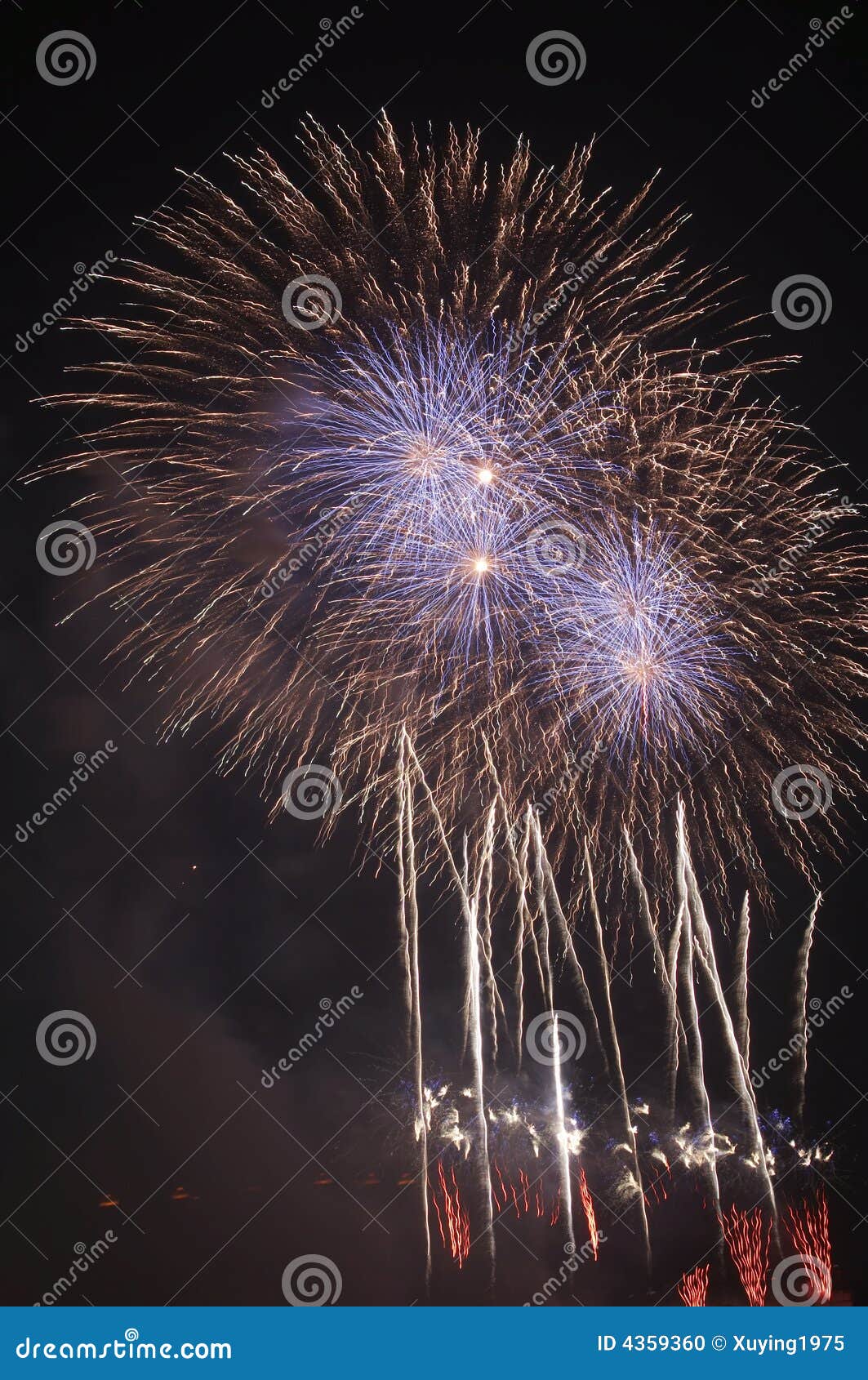 Fire works-1 stock photo. Image of games, guangzhou, works - 4359360