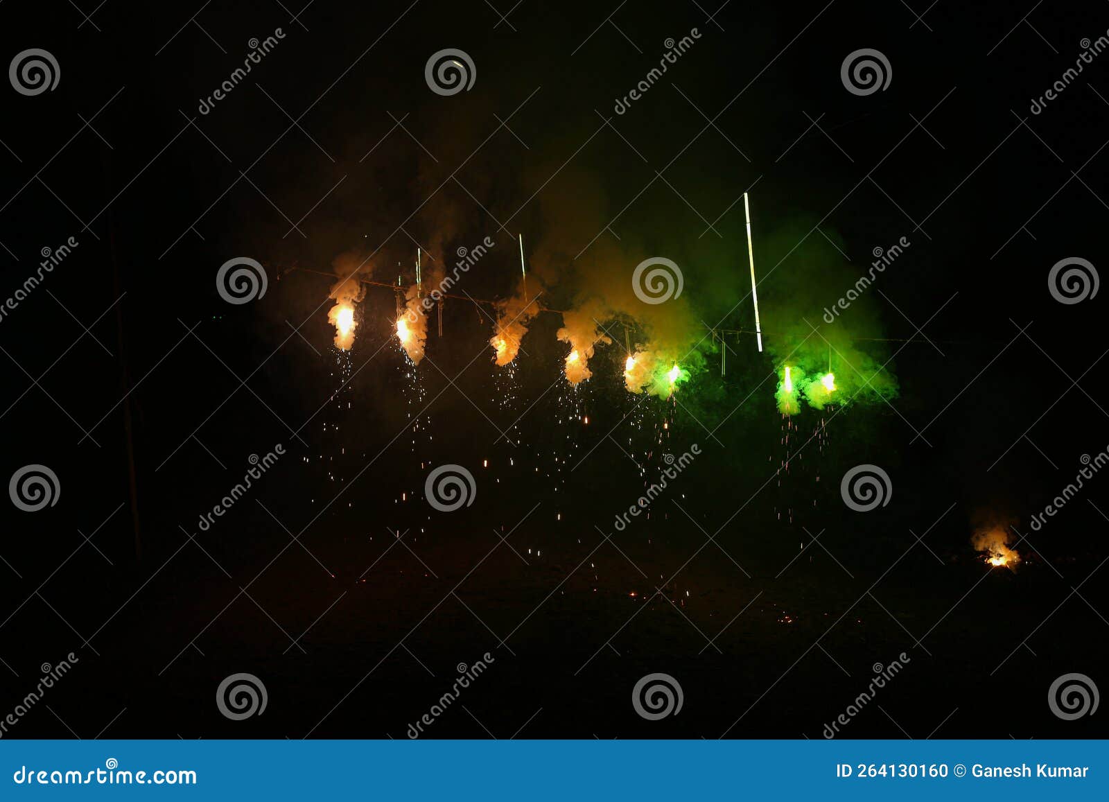 Fire Works - Diwali vedi stock photo. Image of fire - 264130160