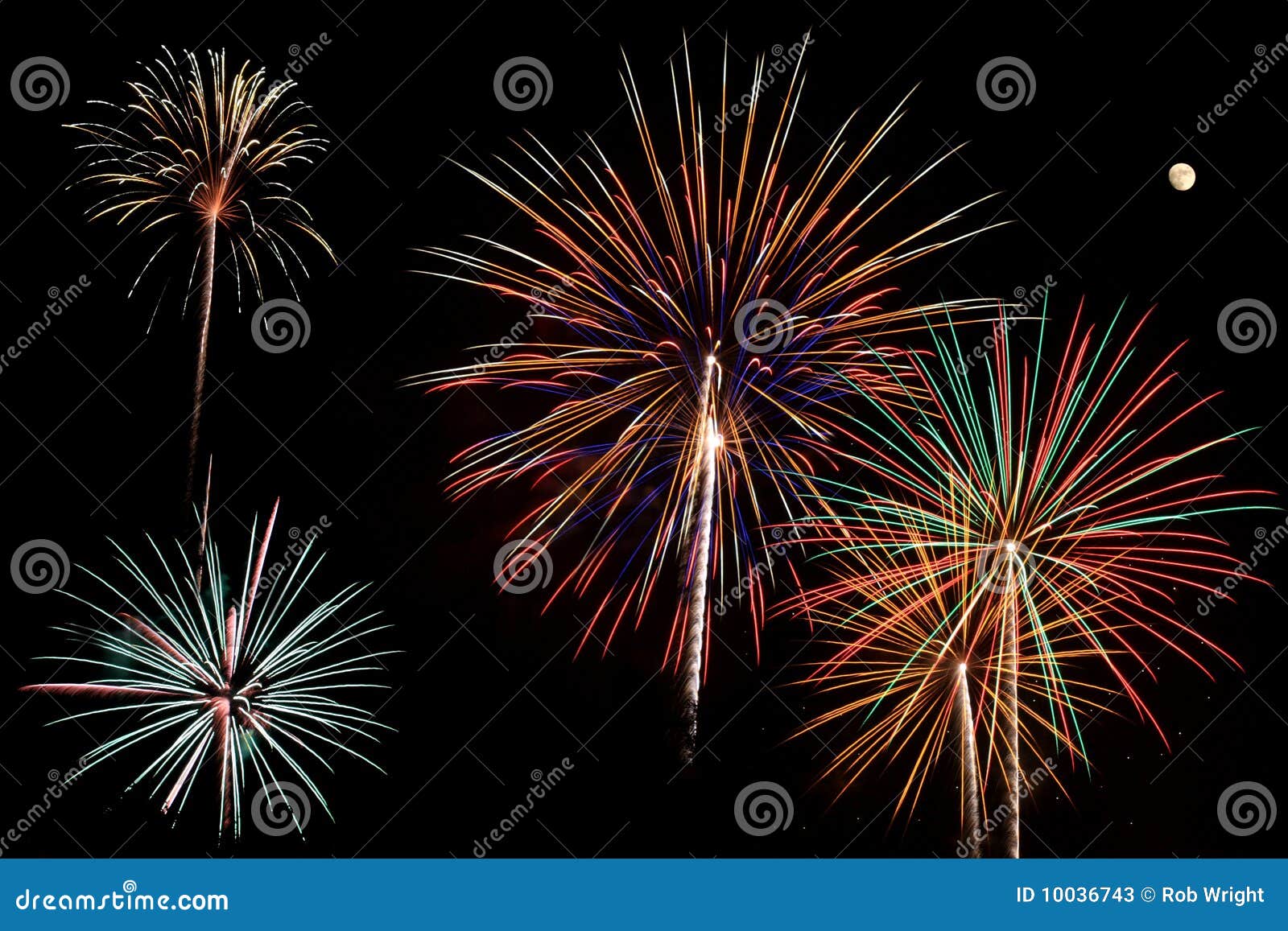 Fire works finale stock image. Image of freedom, national - 10036743
