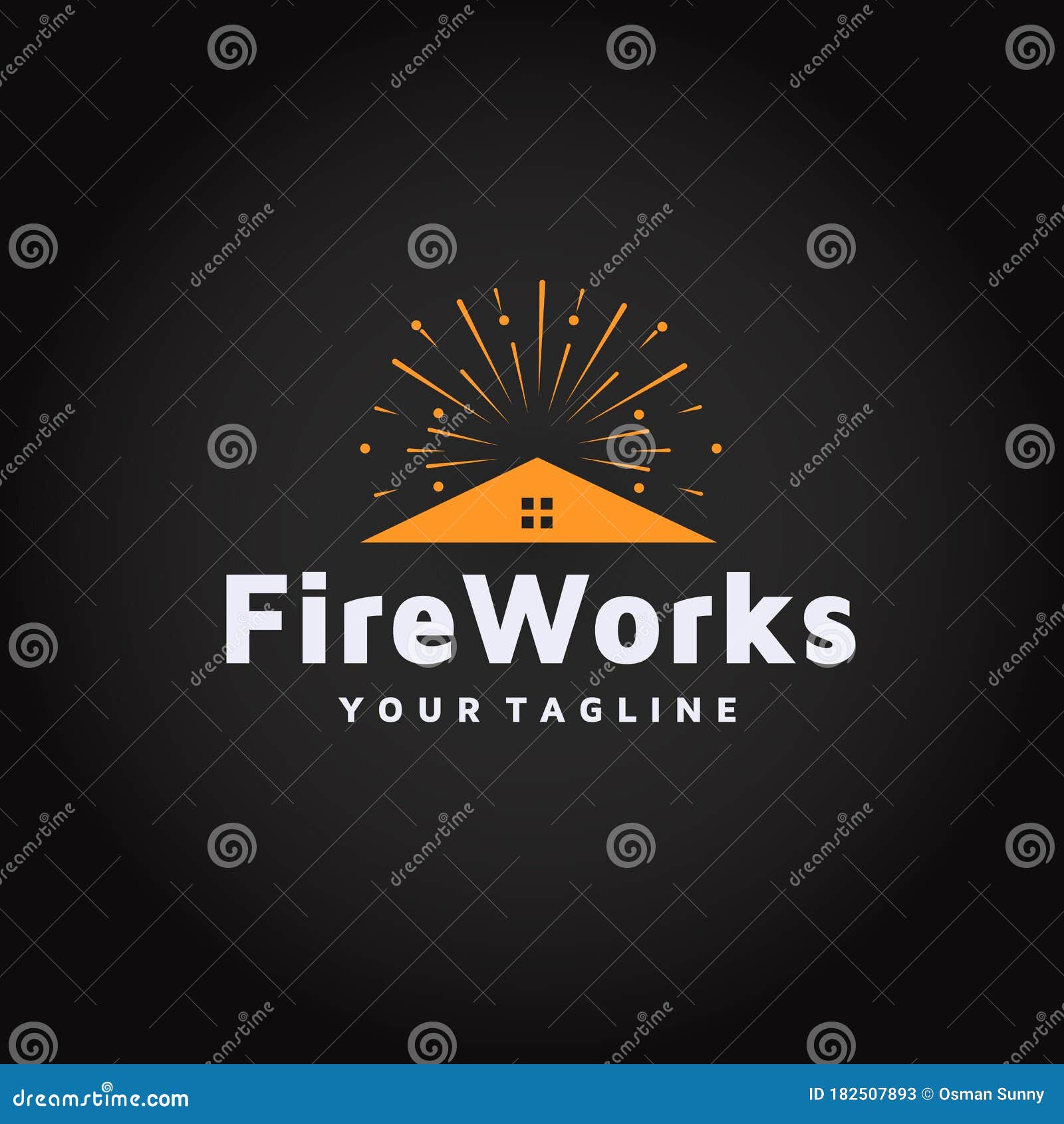 Fire Works Light Celebration Logo Design Stock Vector - Illustration of ...