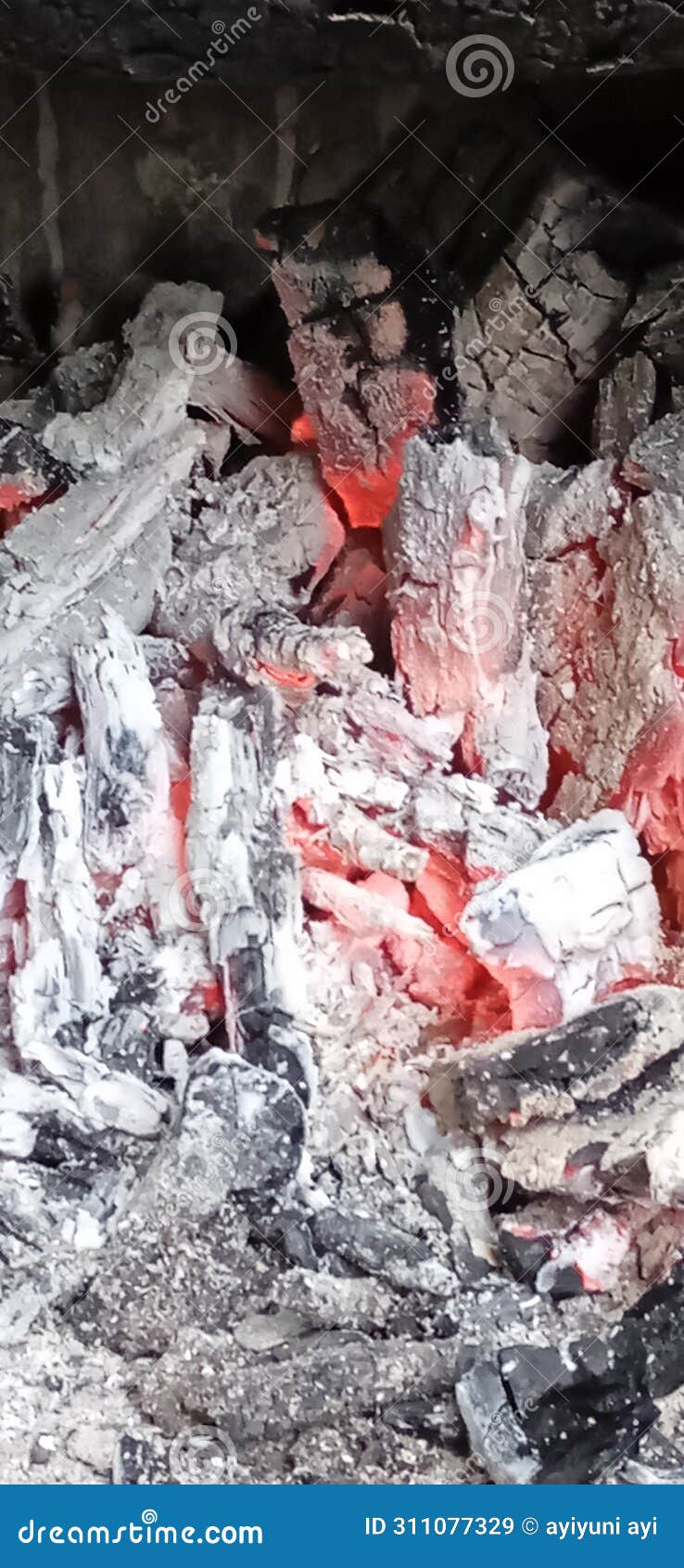 The Fire in the World is Hot, Like the Fire in Hell. Stock Image ...