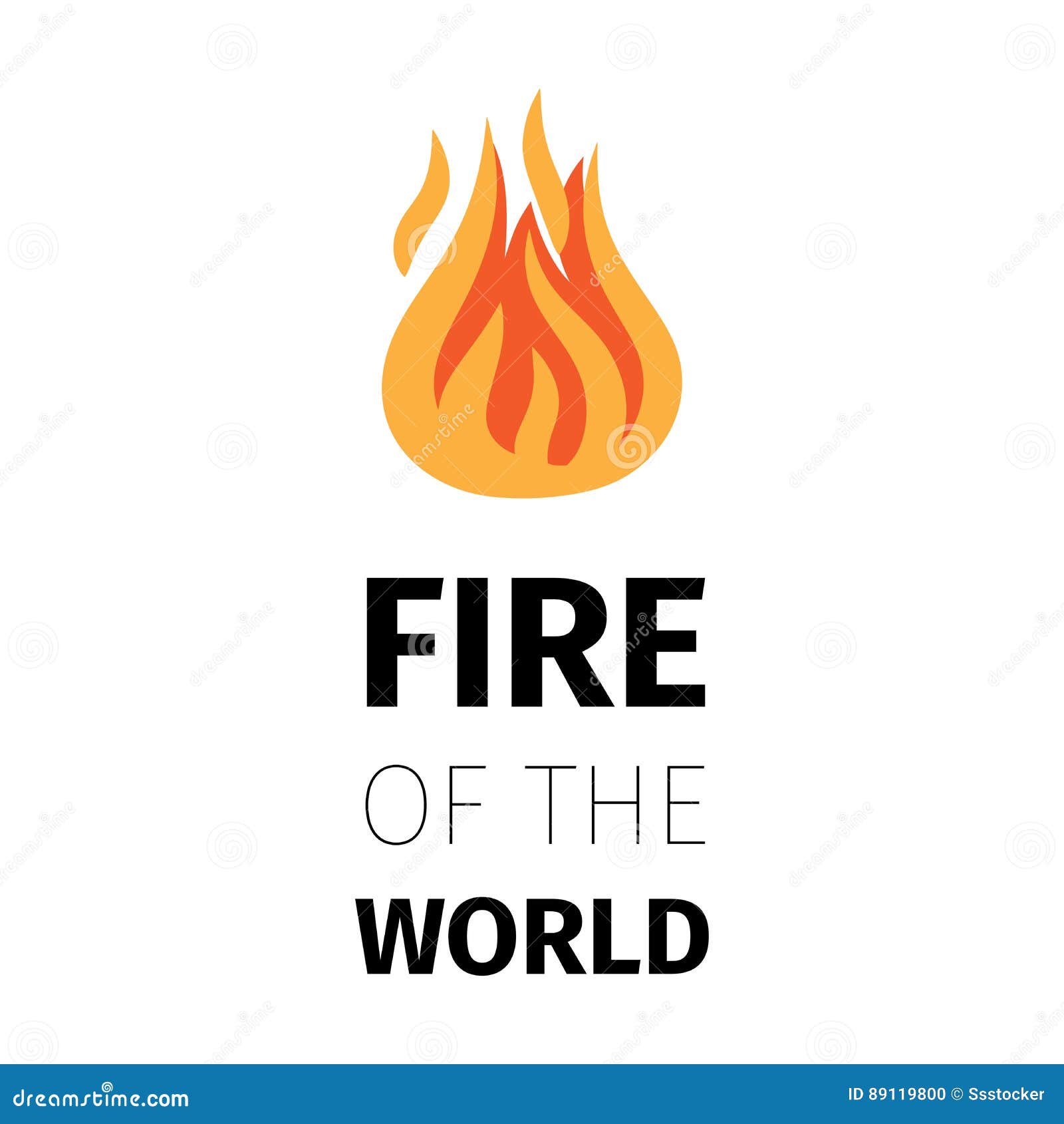 Fire of the World Poster Template Stock Vector - Illustration of aqua ...