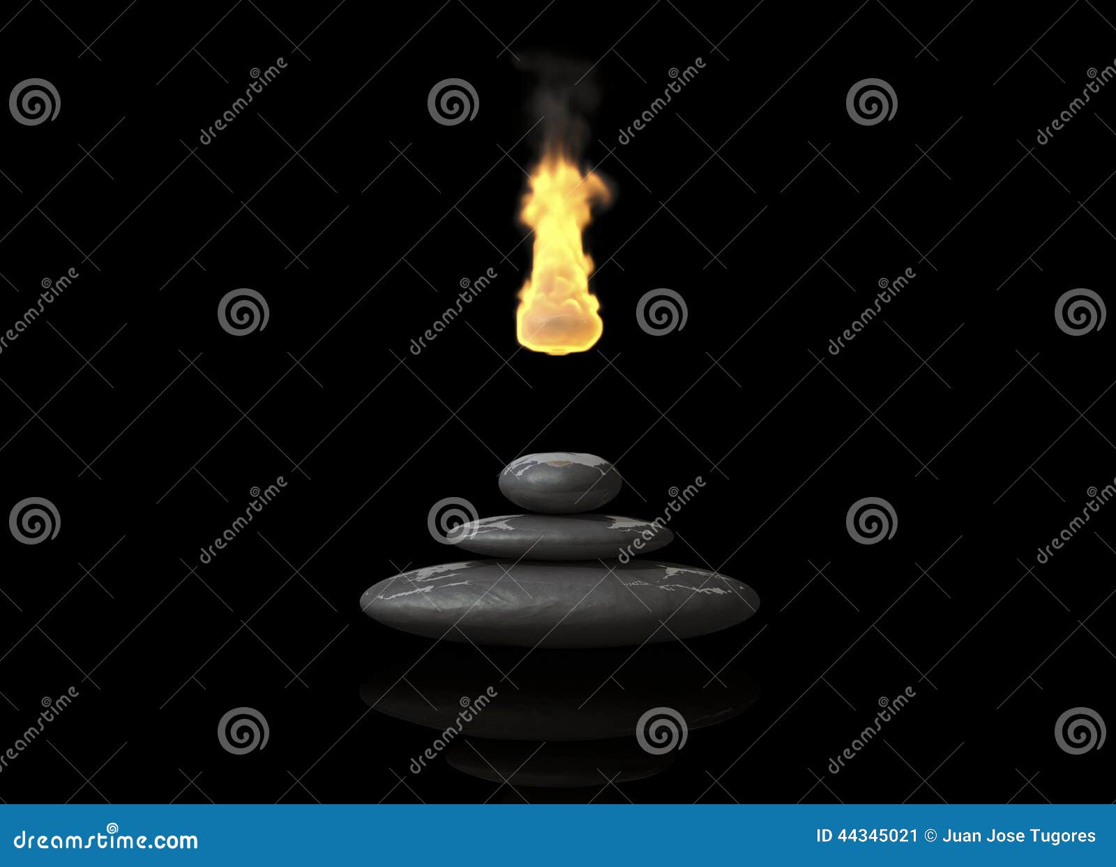 Fire Zen stock image. Image of stone, tranquility, harmony - 44345021