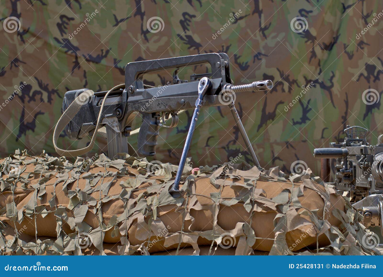 Firearm FAMAS stock image. Image of strengthening, horizontal - 25428131