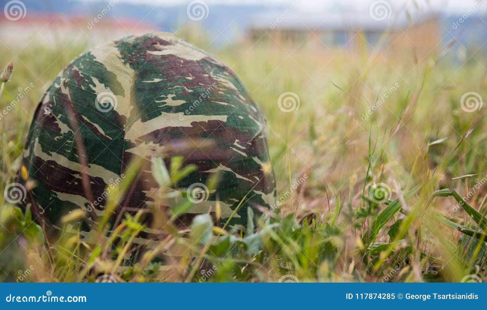 Shotgun On Easel. Front Side Of Weapon With Close Up View On Blurred ...