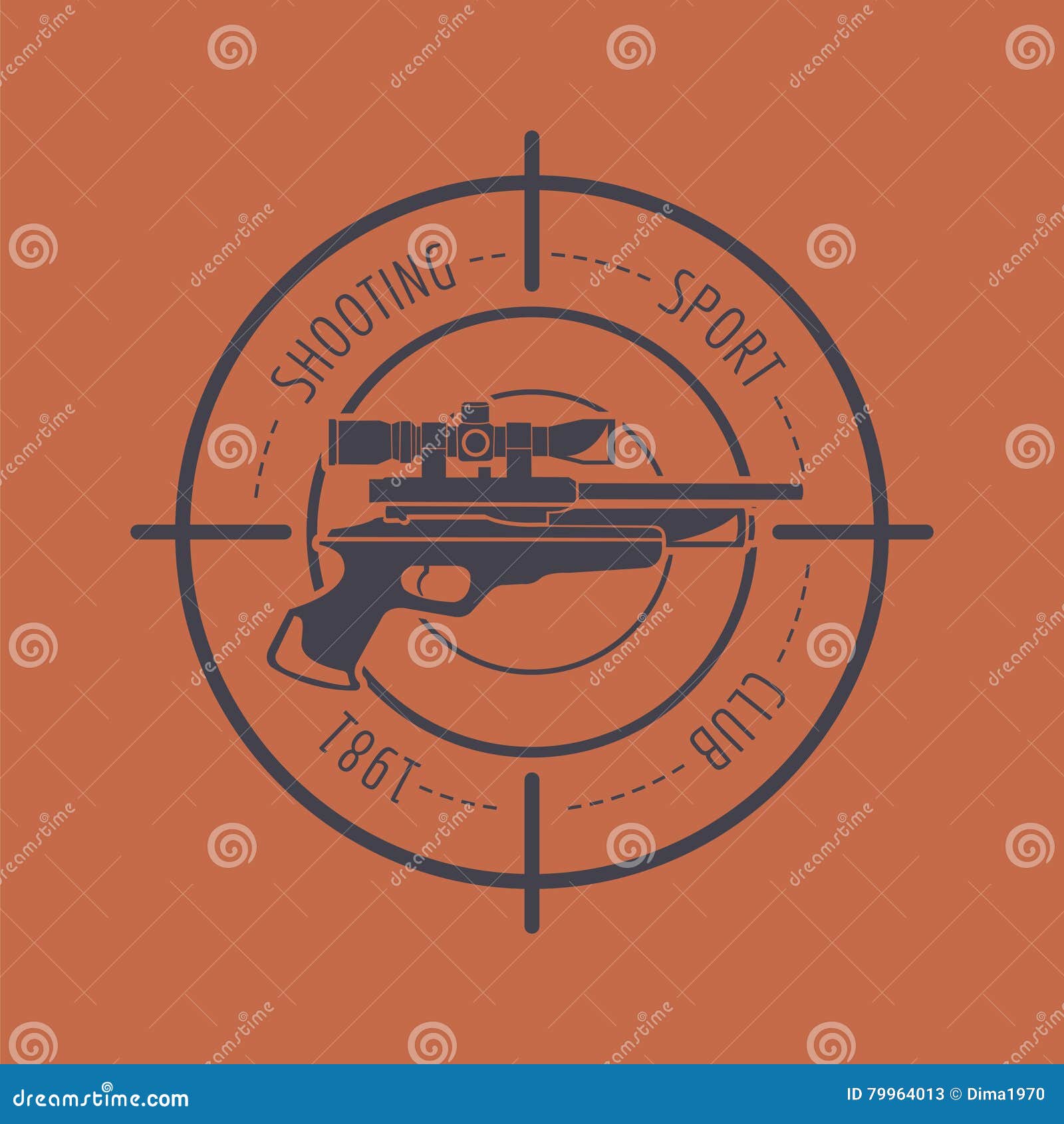 Firearm Logo Template. Guns, Rifles Badge Stock Vector - Illustration ...
