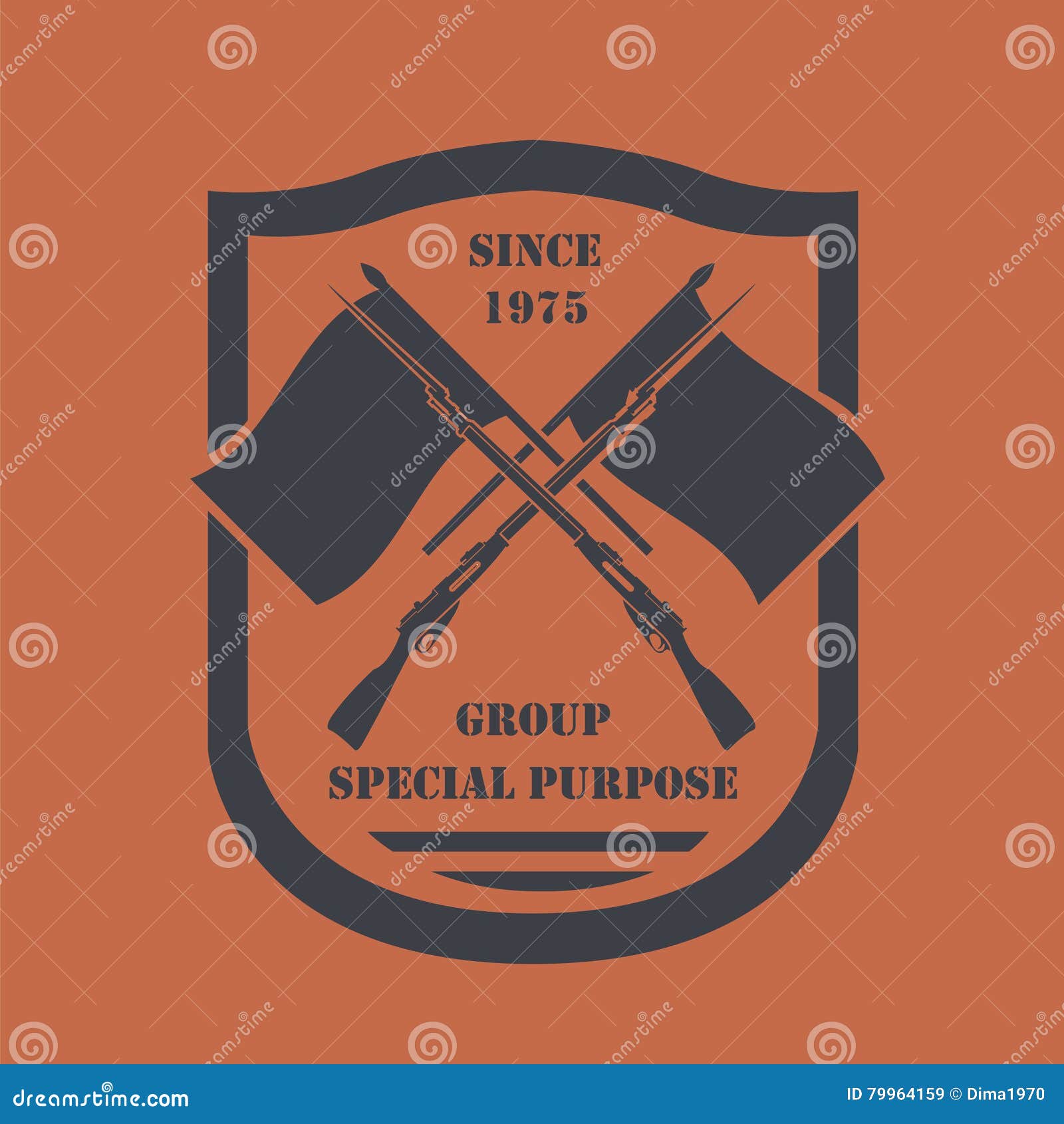 Firearm Logo Template. Guns, Rifles Badge Stock Vector - Illustration ...