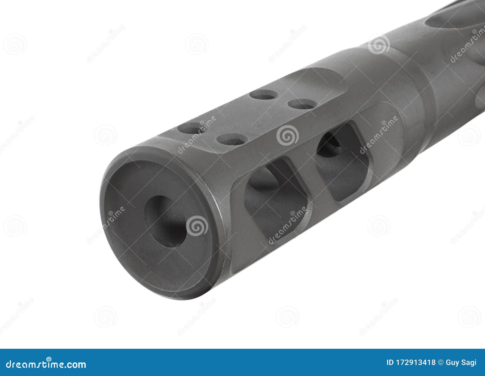 Firearm muzzle brake stock photo. Image of barrel, brake - 172913418