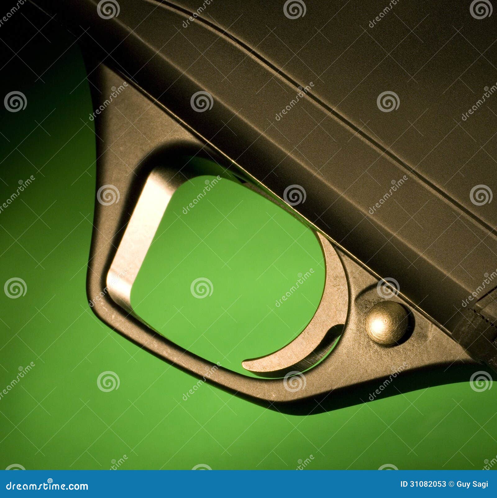 Firearm trigger stock image. Image of green, metal, trigger - 31082053
