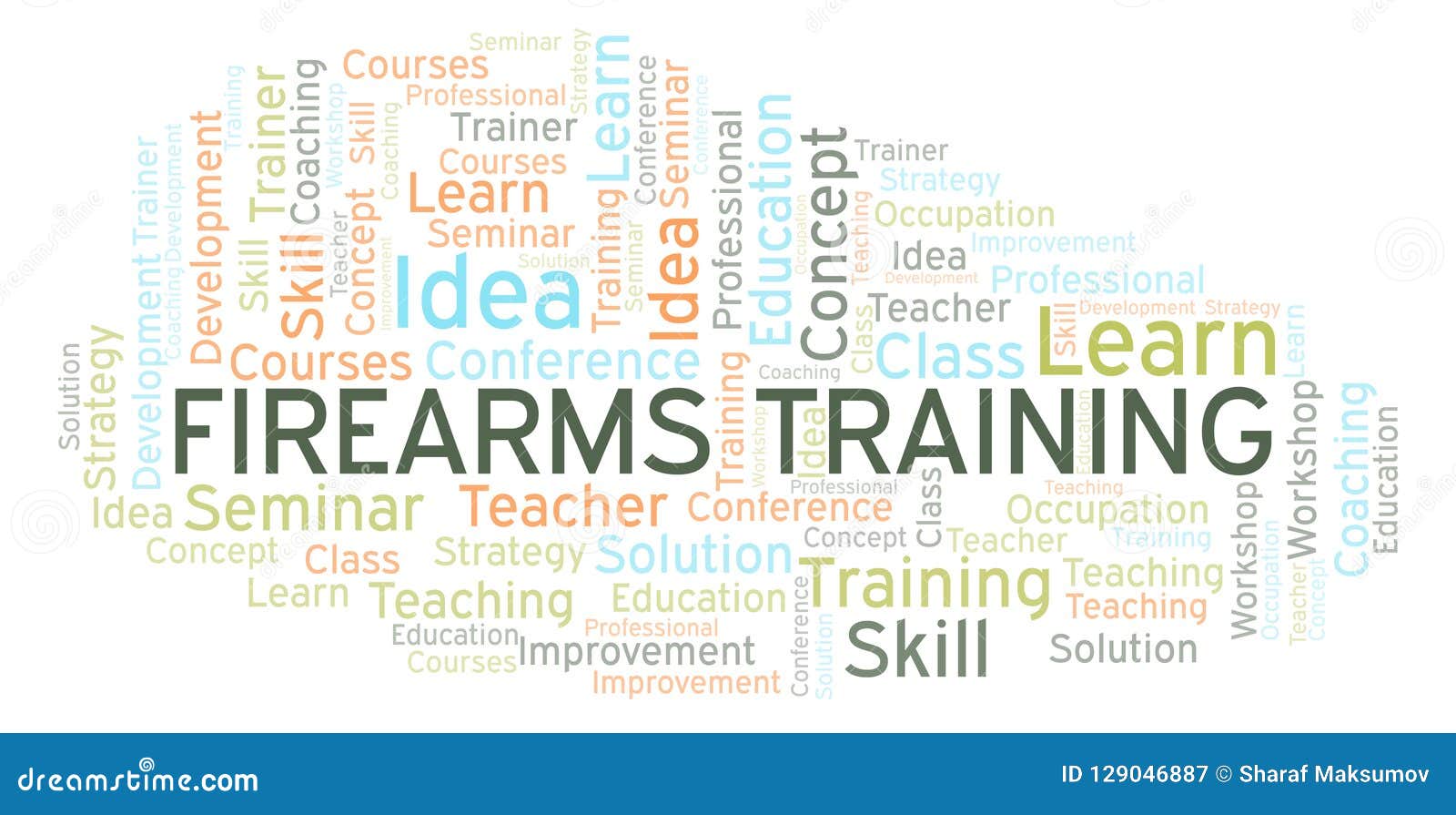 Firearms Training Word Cloud. Royalty-Free Stock Photo | CartoonDealer ...