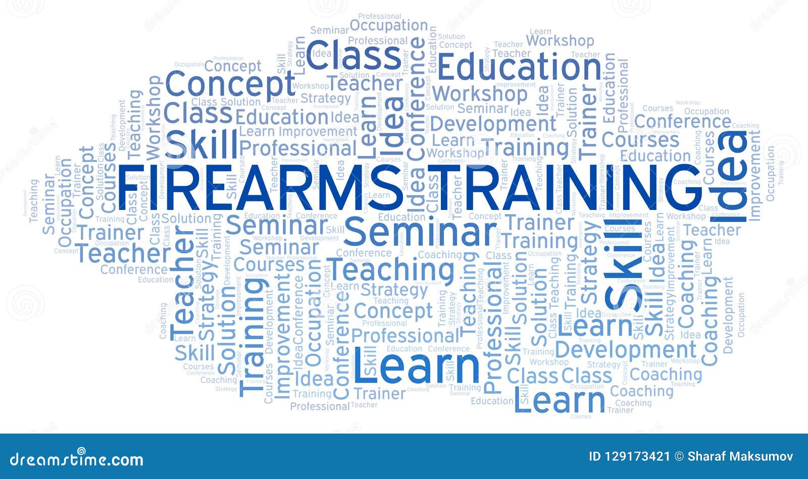 Firearms Training Word Cloud. Royalty-Free Stock Photo | CartoonDealer ...