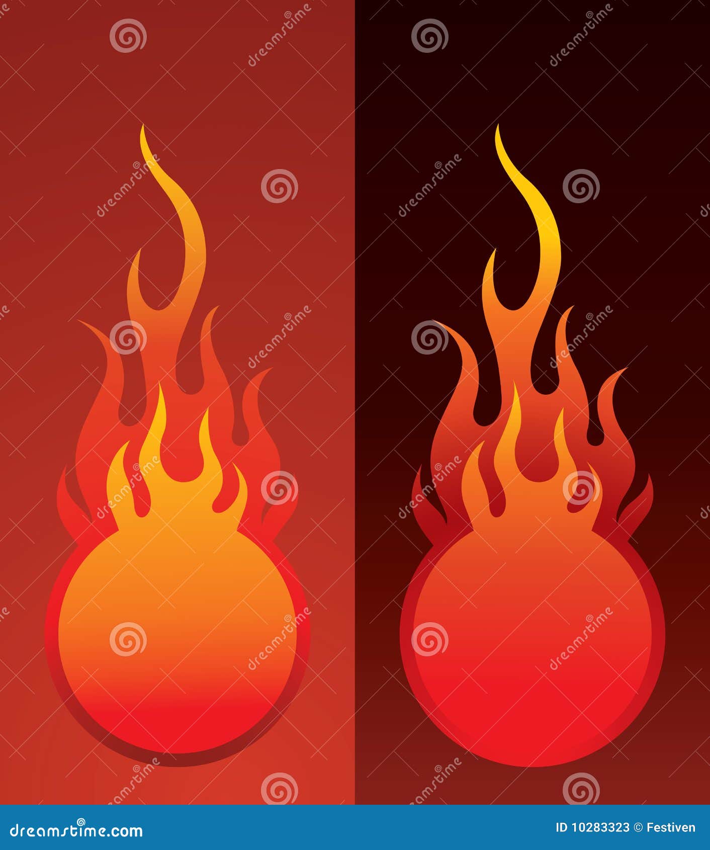 Fireball stock vector. Illustration of enchanted, fiery - 10283323