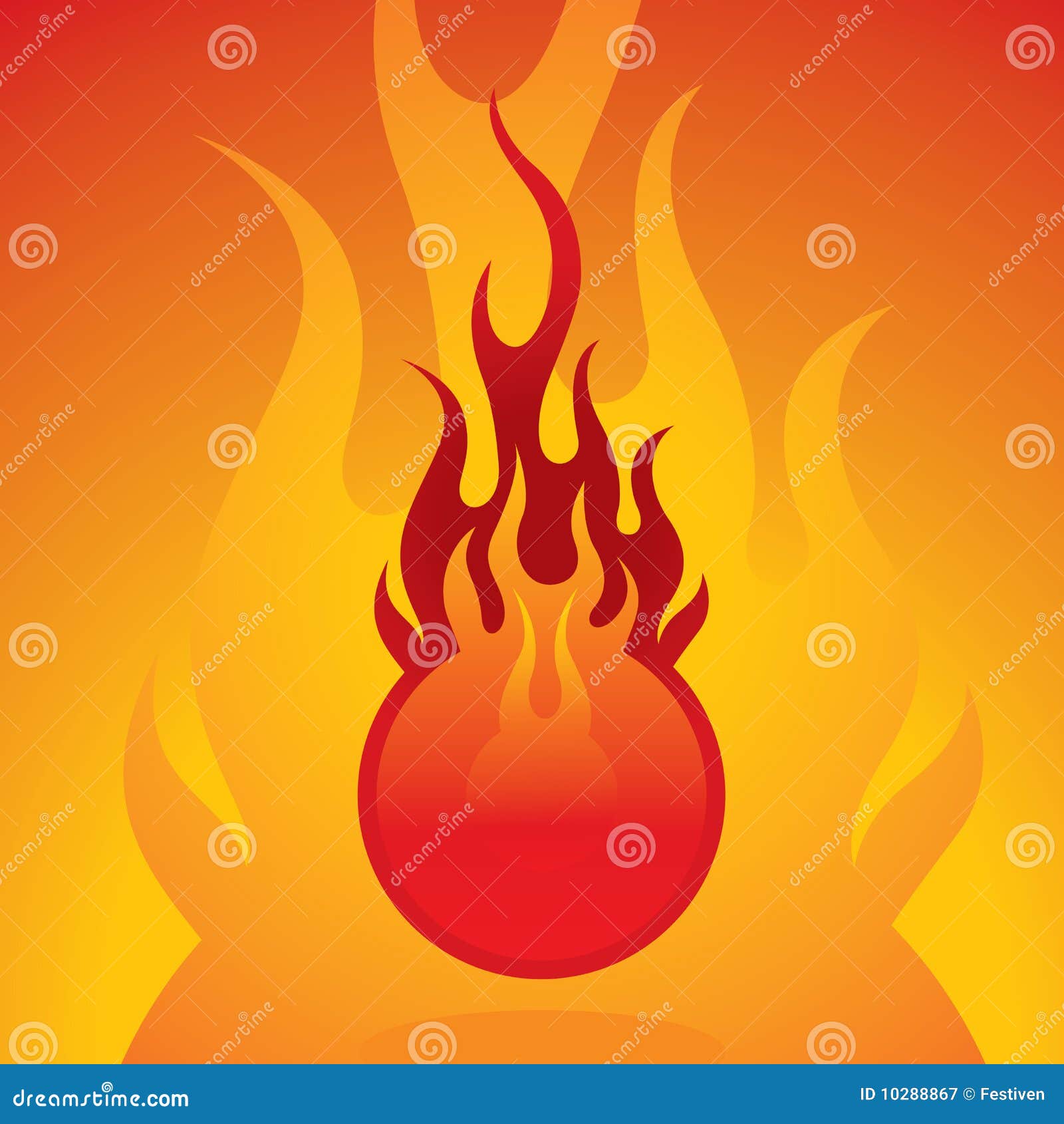 Fireball stock vector. Illustration of exploding, decoration - 10288867