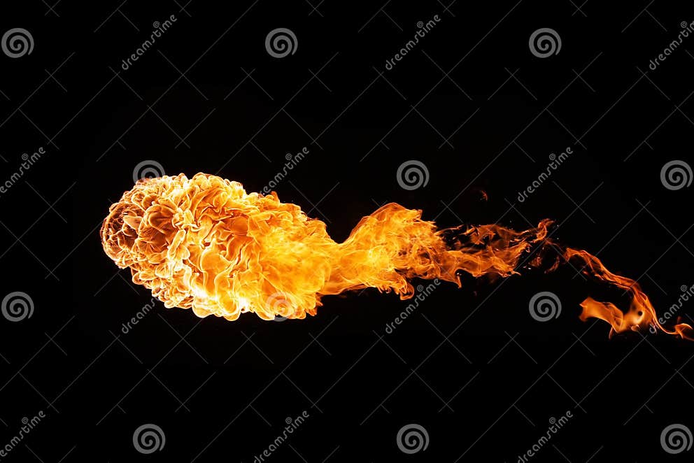 Fireball stock photo. Image of flaming, black, blazing - 14142164