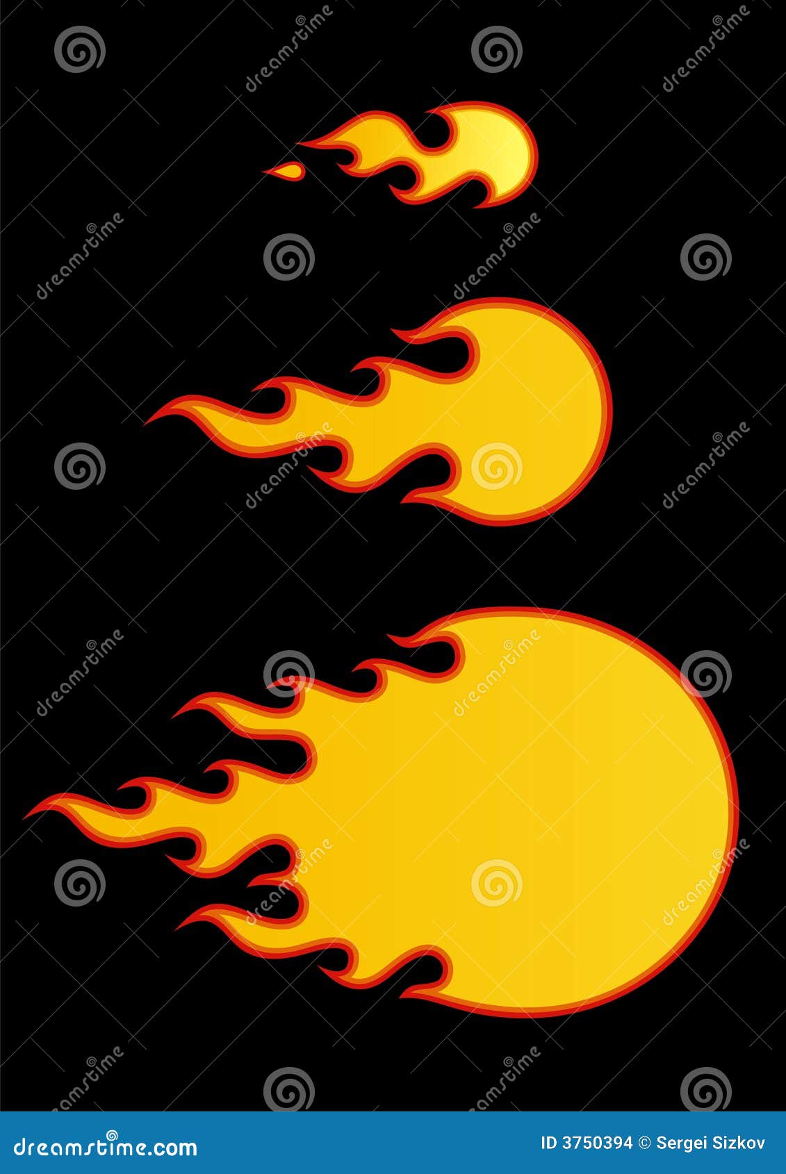 Fireball stock vector. Illustration of explosive, design - 3750394