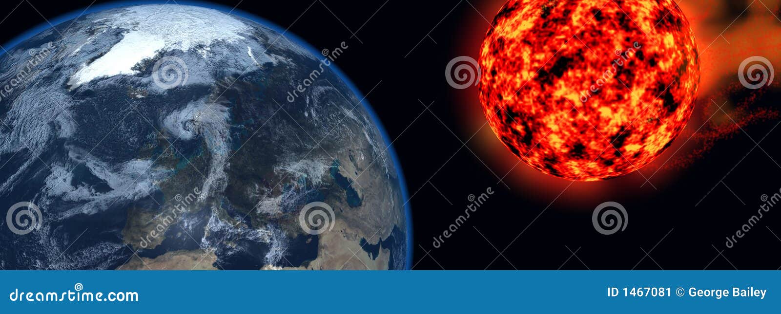 Fireball Approaching stock illustration. Illustration of space - 1467081