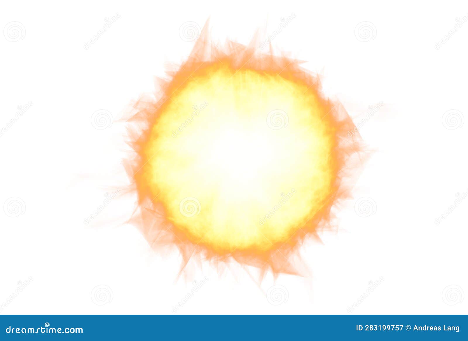 Fireball Artwork Flame Effect Dangerous Burning Explosive Effect Stock ...