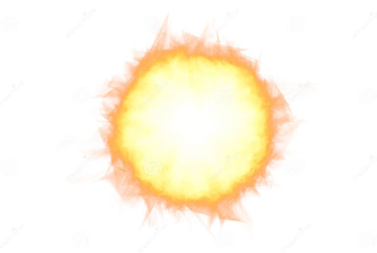 Fireball Artwork Flame Effect Dangerous Burning Explosive Effect Stock ...