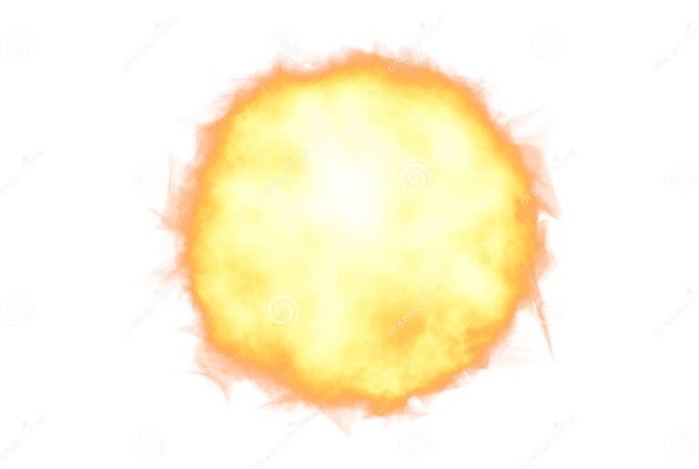 Fireball Artwork Flame Effect Dangerous Burning Explosive Effect Stock ...