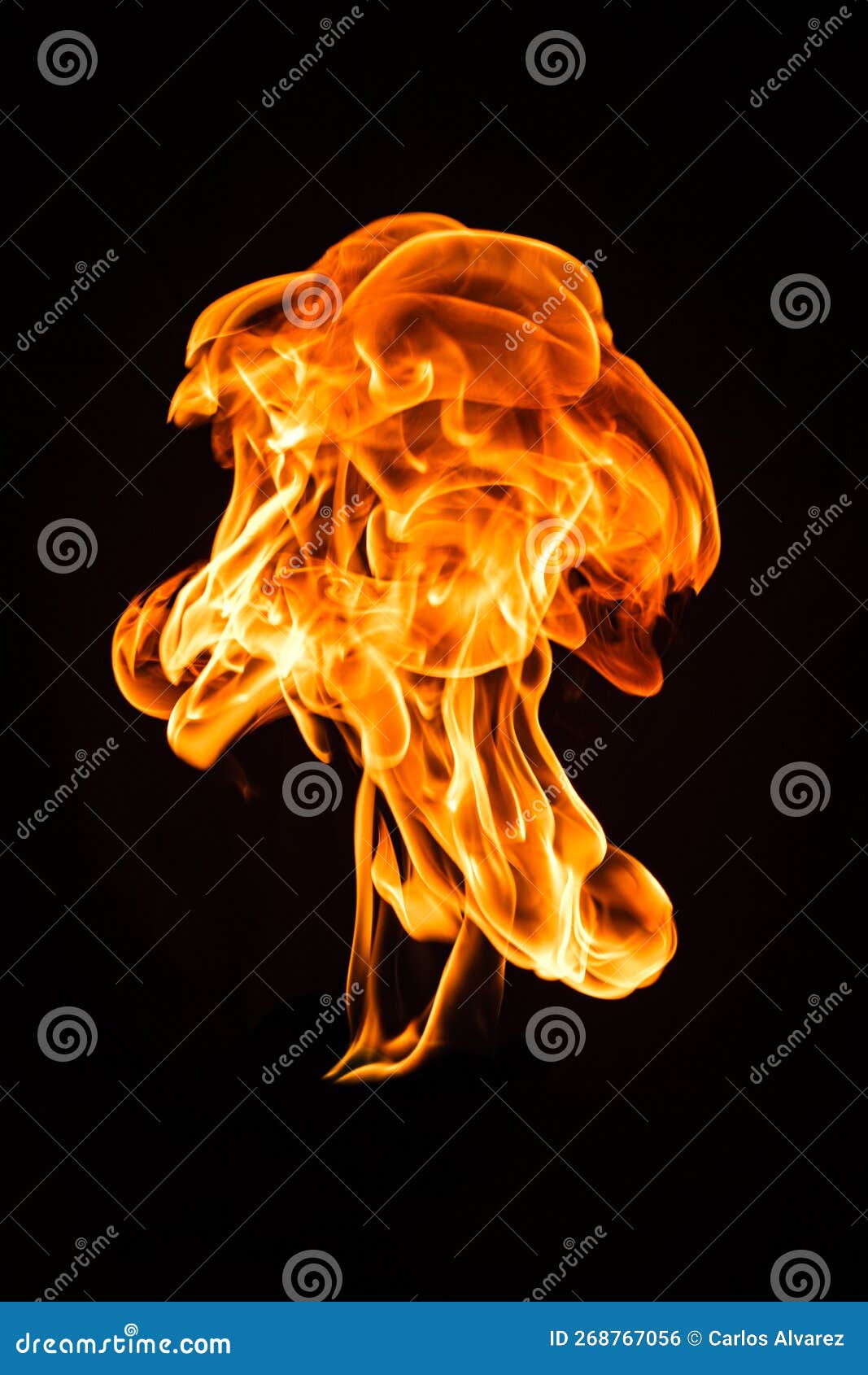 Fireball Black Background