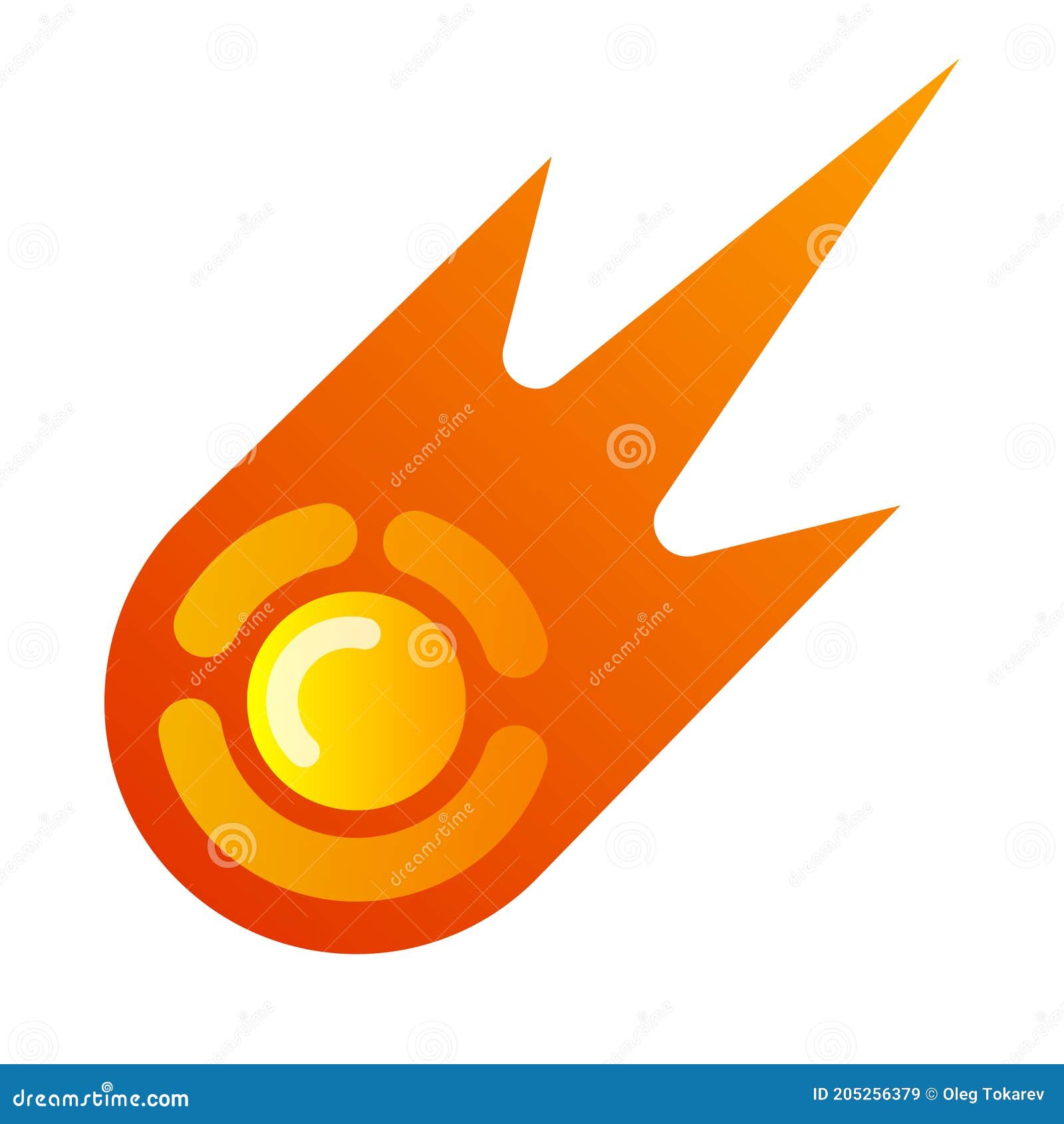 Comet Icon In Black Style Isolated On White Background. Space Symbol ...