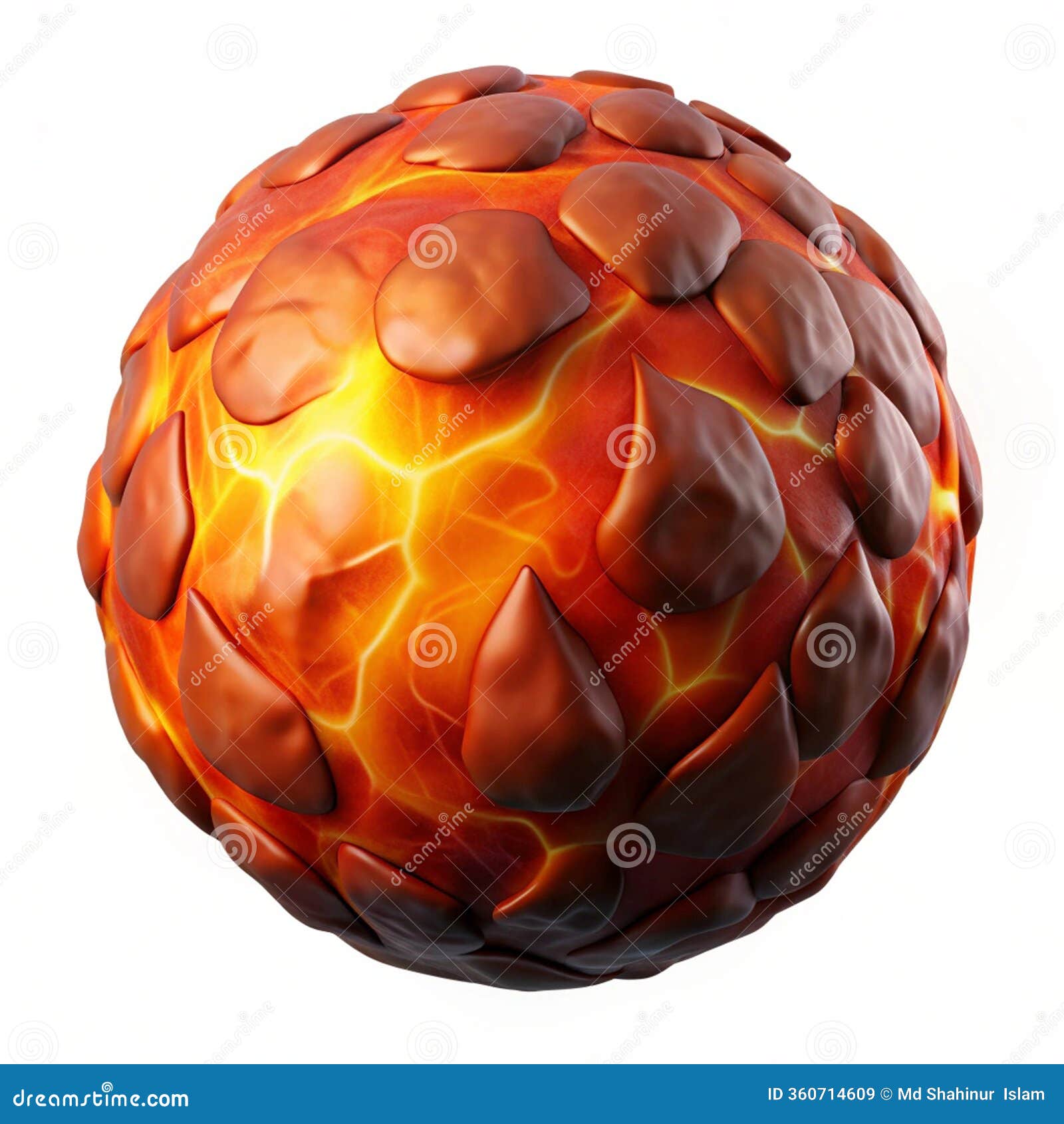 Fireball 3D Icon stock illustration. Illustration of fire - 360714609