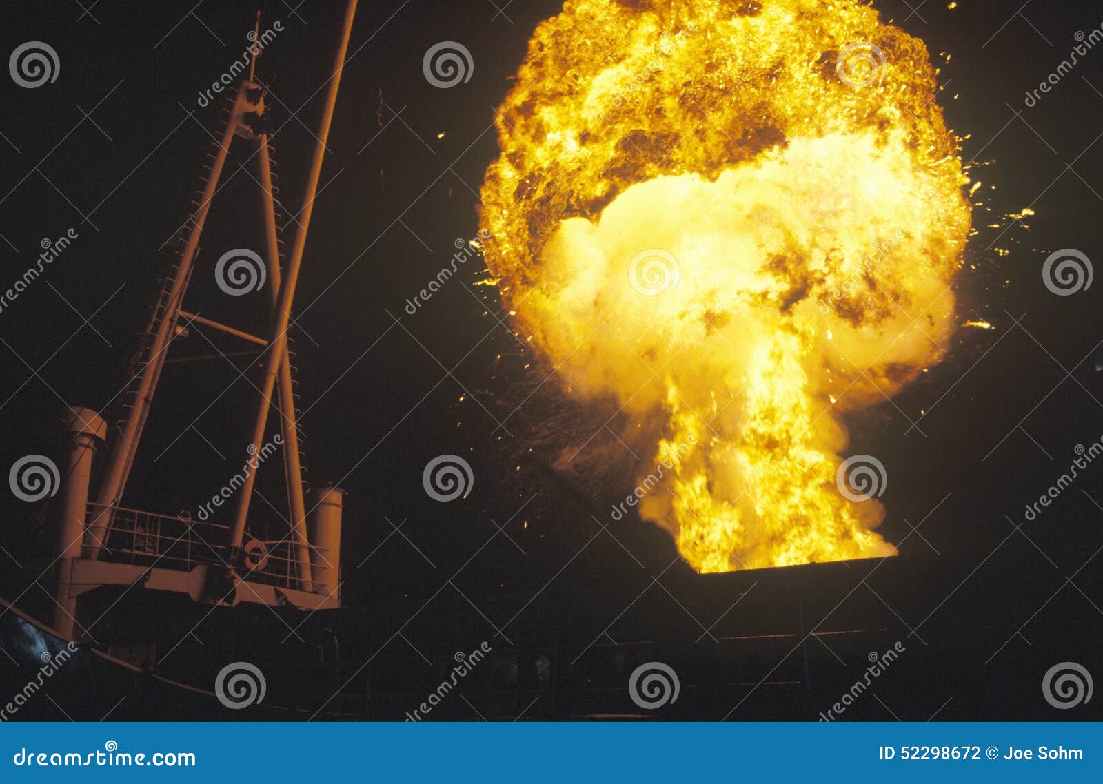 Fireball, Miami, Florida editorial photography. Image of blast - 52298672