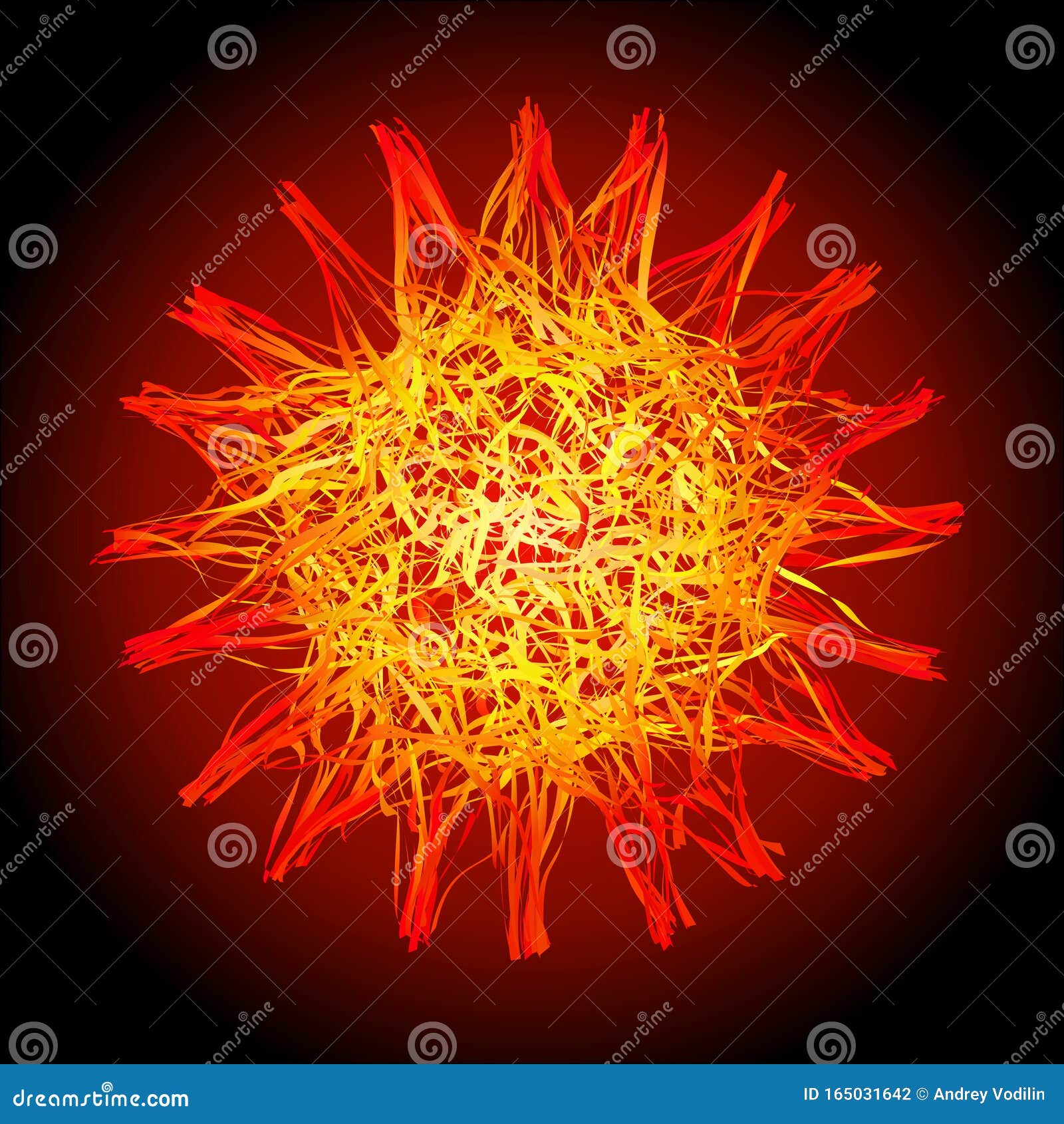 Fire Elemental Symbol Magic Symbols Vintage Background Royalty-Free ...