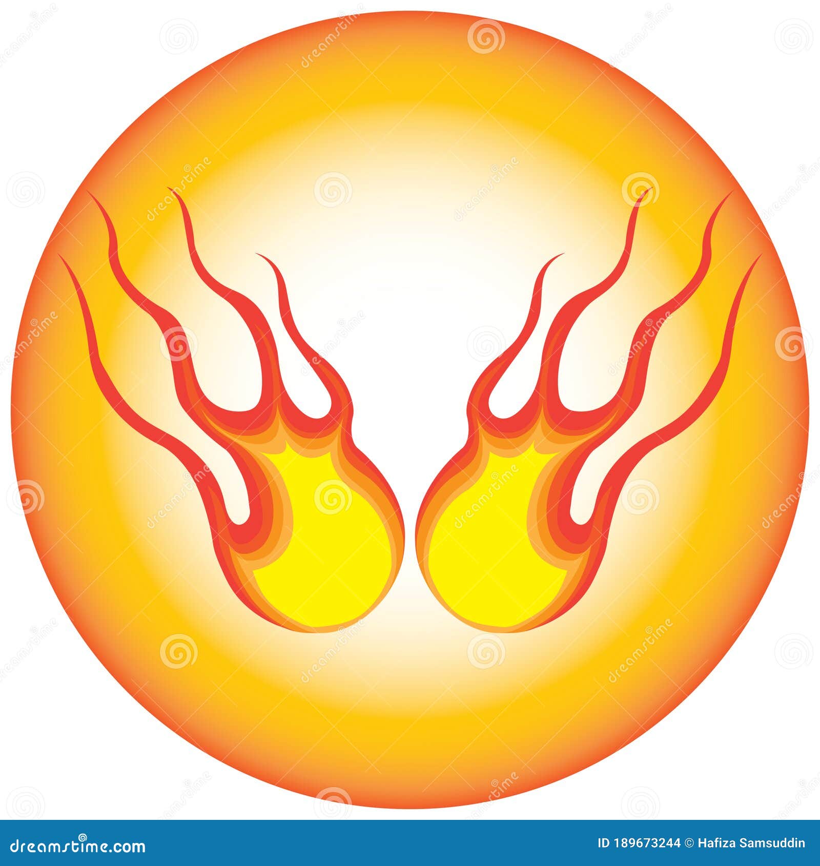 Fireball. Vector Illustration Decorative Design Stock Vector ...