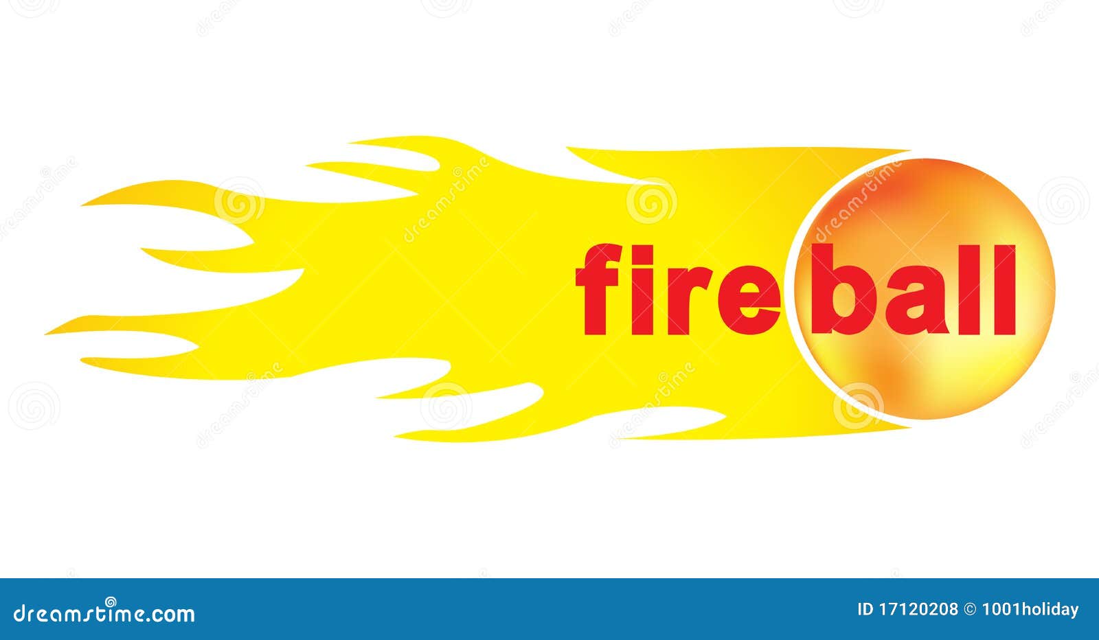 Fireball for your design stock vector. Illustration of painting - 17120208