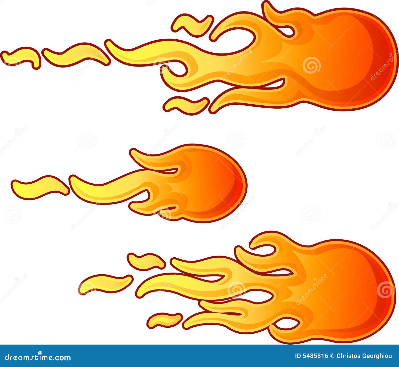 Fireballs stock vector. Illustration of fireballs, flying - 5485816
