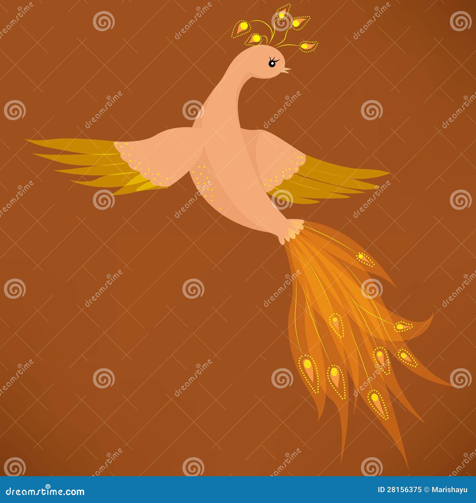 Firebird stock vector. Illustration of tail, magic, character - 28156375
