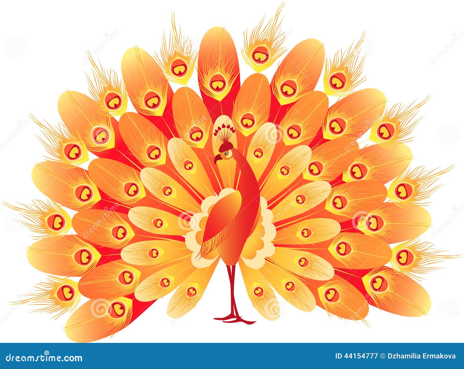 Firebird stock vector. Illustration of animal, vector - 44154777