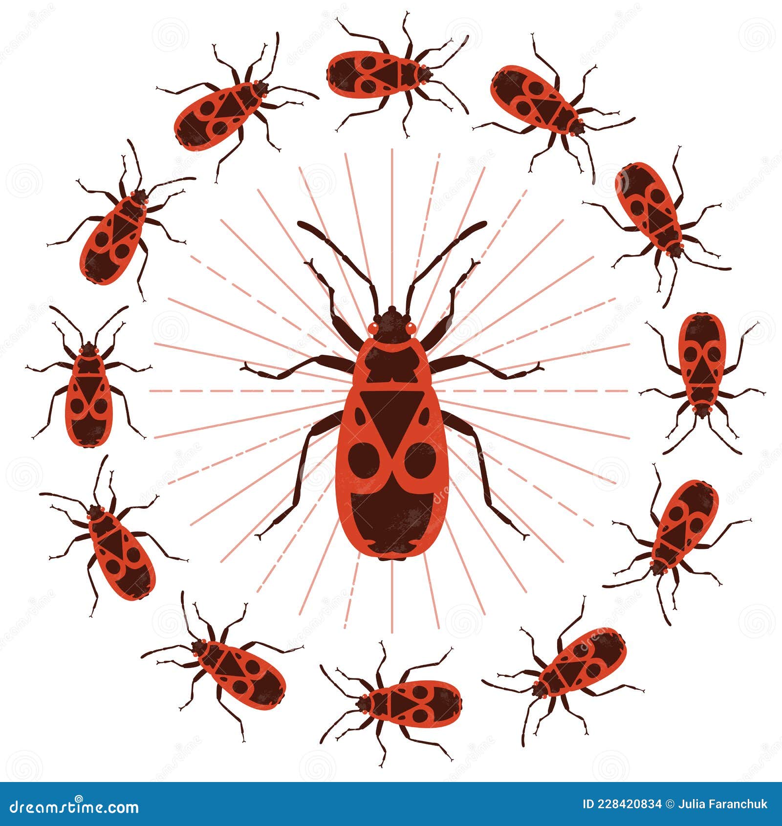 Firebug. Vector Illustration. Isolated On A White | CartoonDealer.com ...