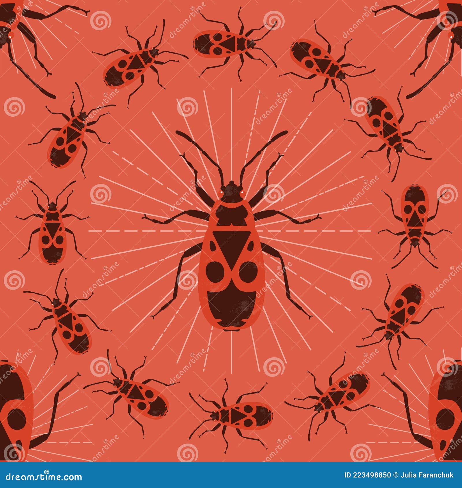 Firebug Vector, One Isolated On White Background, Red-black Color ...