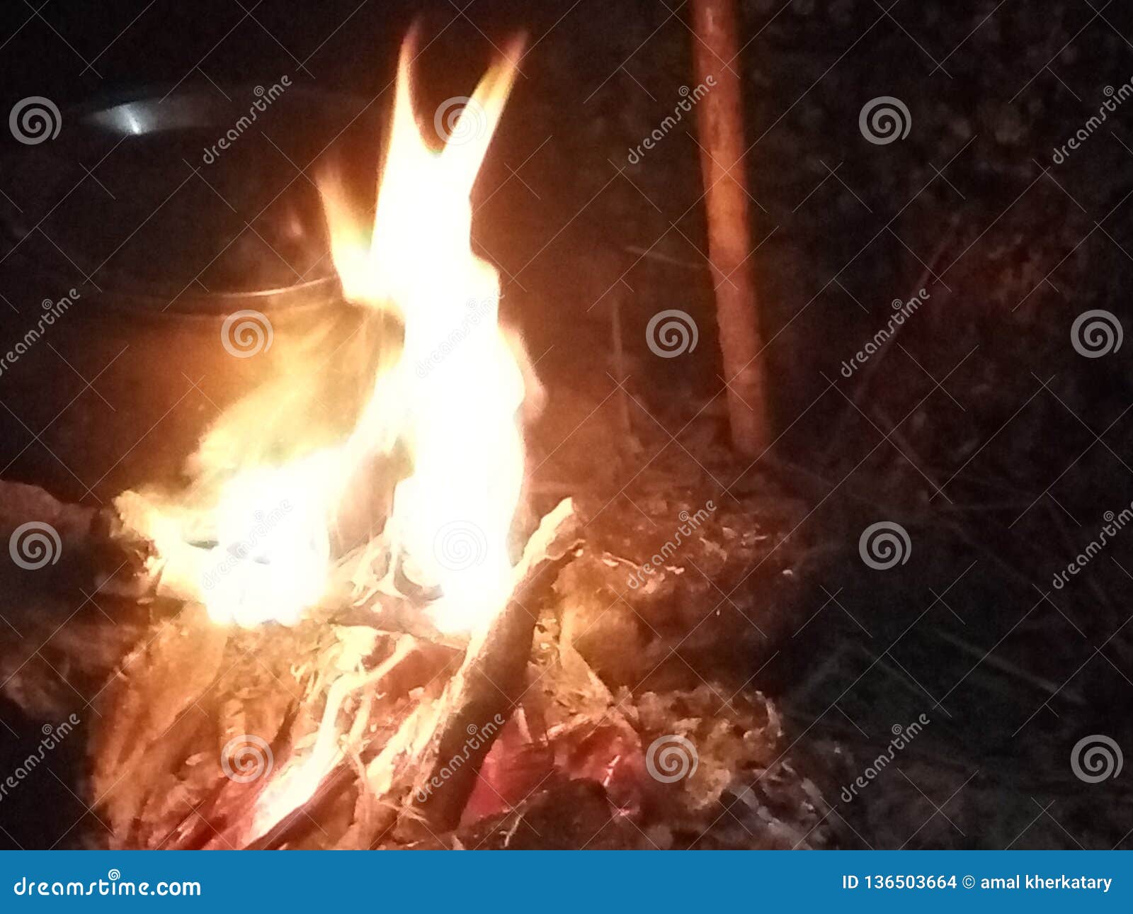 Firecamp stock photo. Image of camp, rural, fire, village - 136503664
