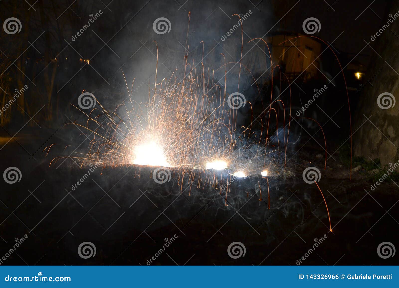 Fire crack stock photo. Image of night, nikon, fuoco - 143326966