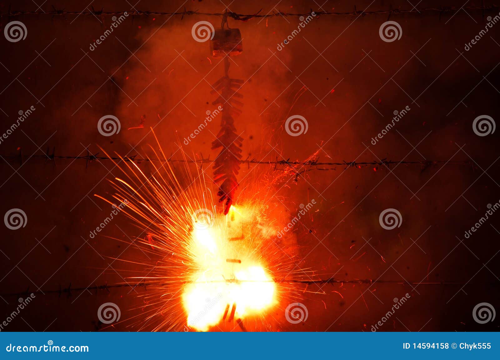 Firecracker in Chinese New Year Stock Photo - Image of firecracker ...