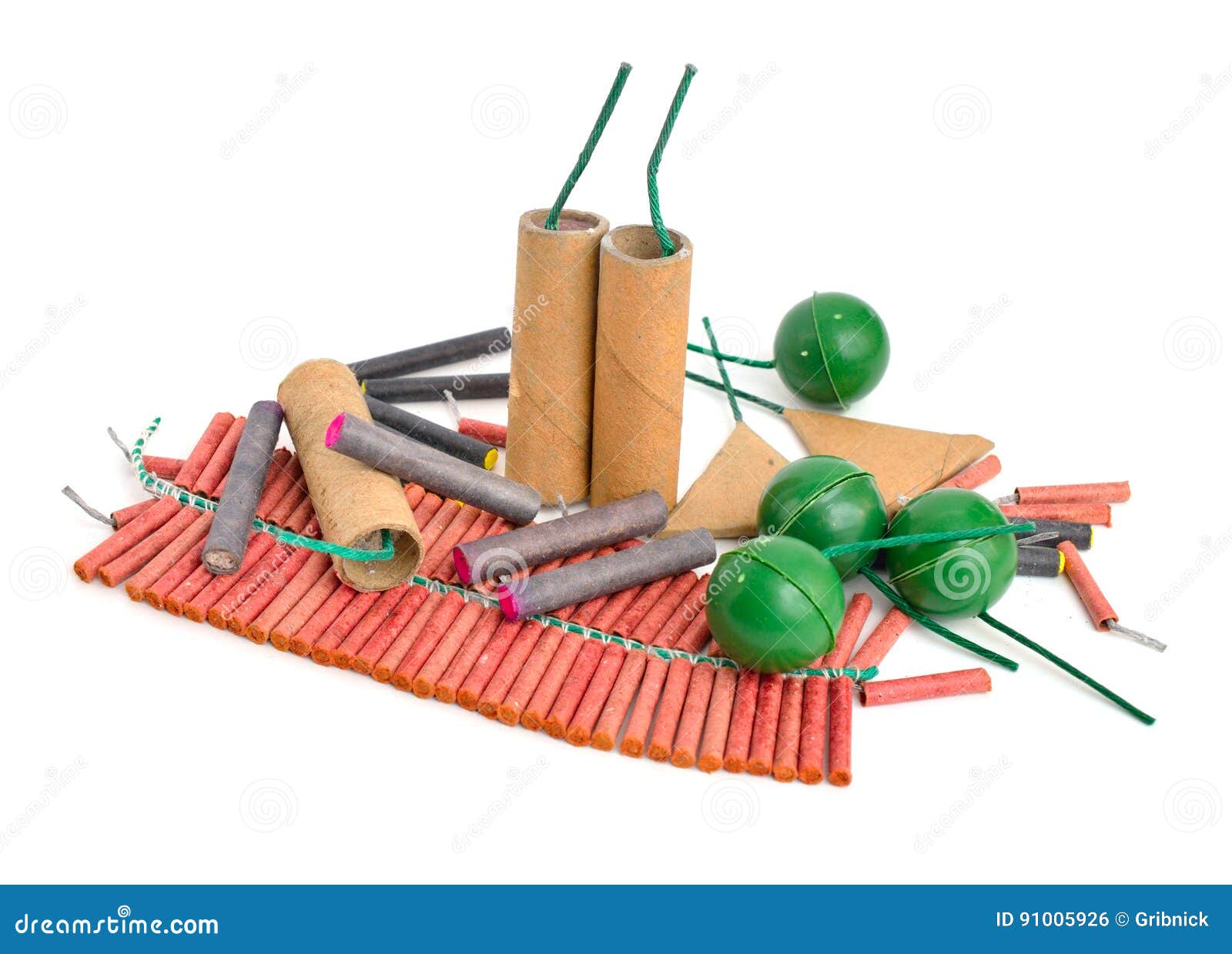 Firecracker Rocket On Stack Of Coins And Hands Burning The Rocket On ...